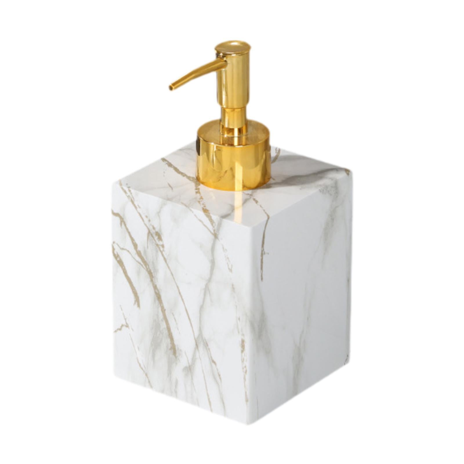 yotijay Marble Texture Soap Dispenser Empty Body Wash Dispenser 400ml ...