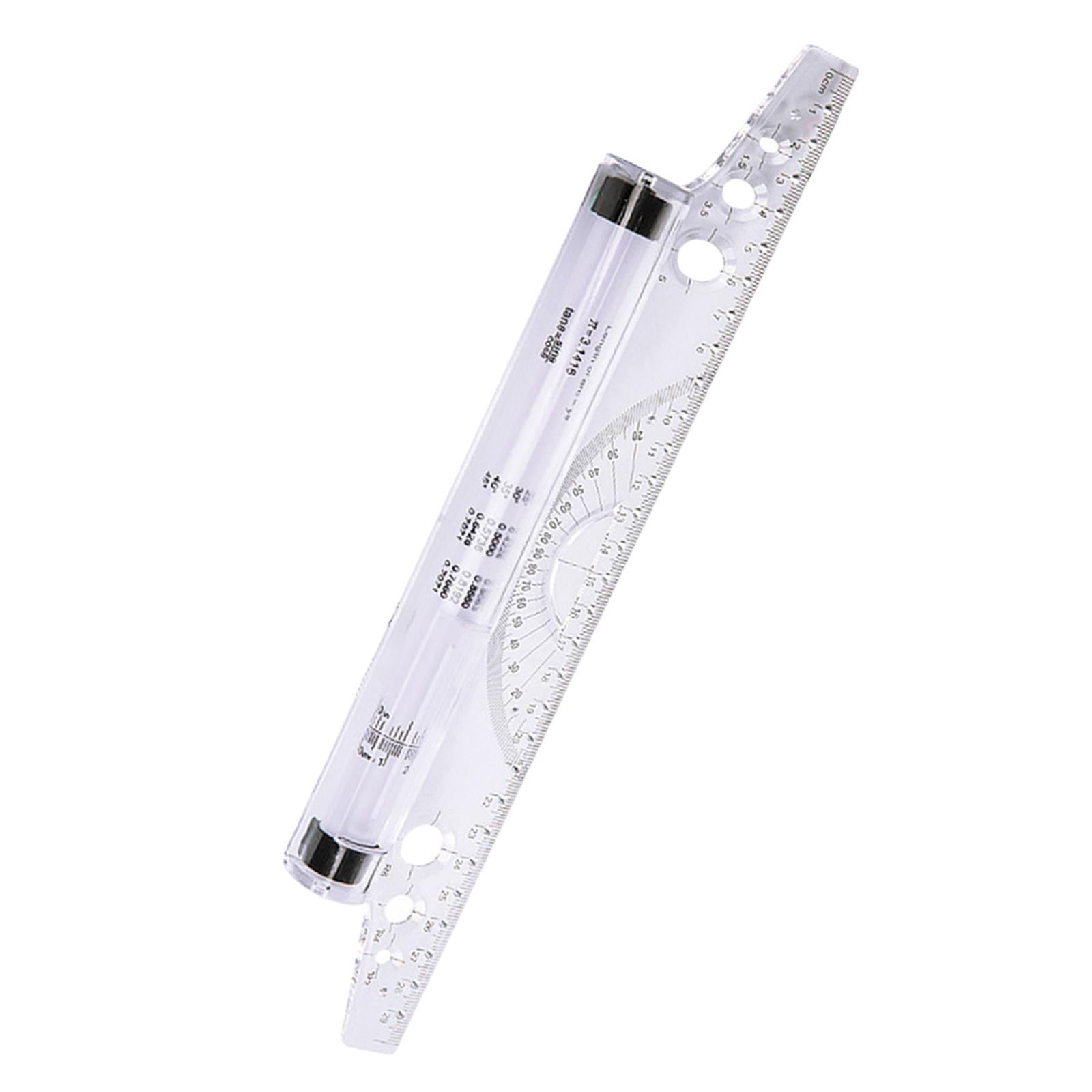 yotijay Measuring Rolling Ruler Line Angle Drawing Gift 30cm Parallel ...