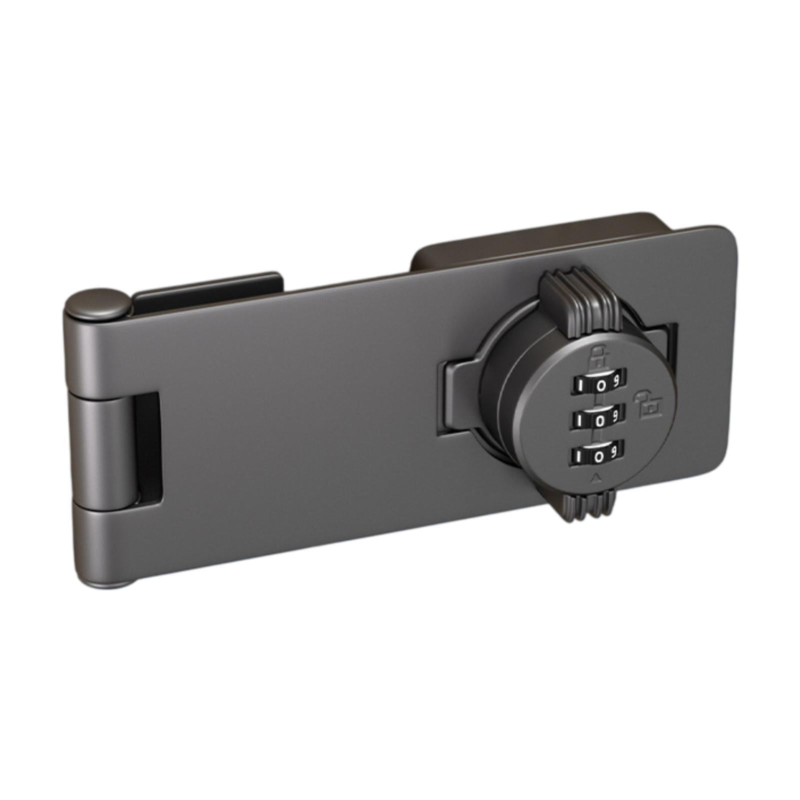 yotijay Mechanical Password Rotary Hasp Lock 3 Digit for Small Door ...