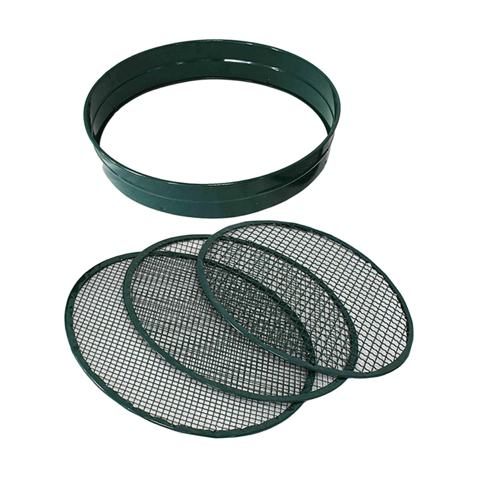 yotijay Metal Garden Puzzle Sieve with 3 Interchangeable Meshes of ...