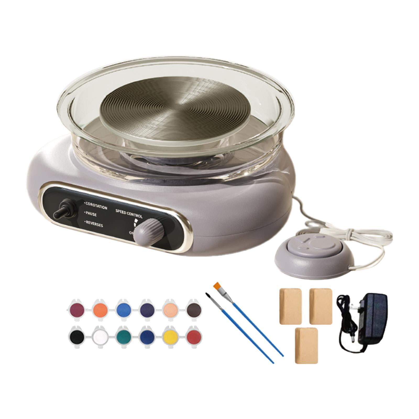 yotijay Mini Pottery Wheel Kit Compact Ceramic Making Machine for DIY ...