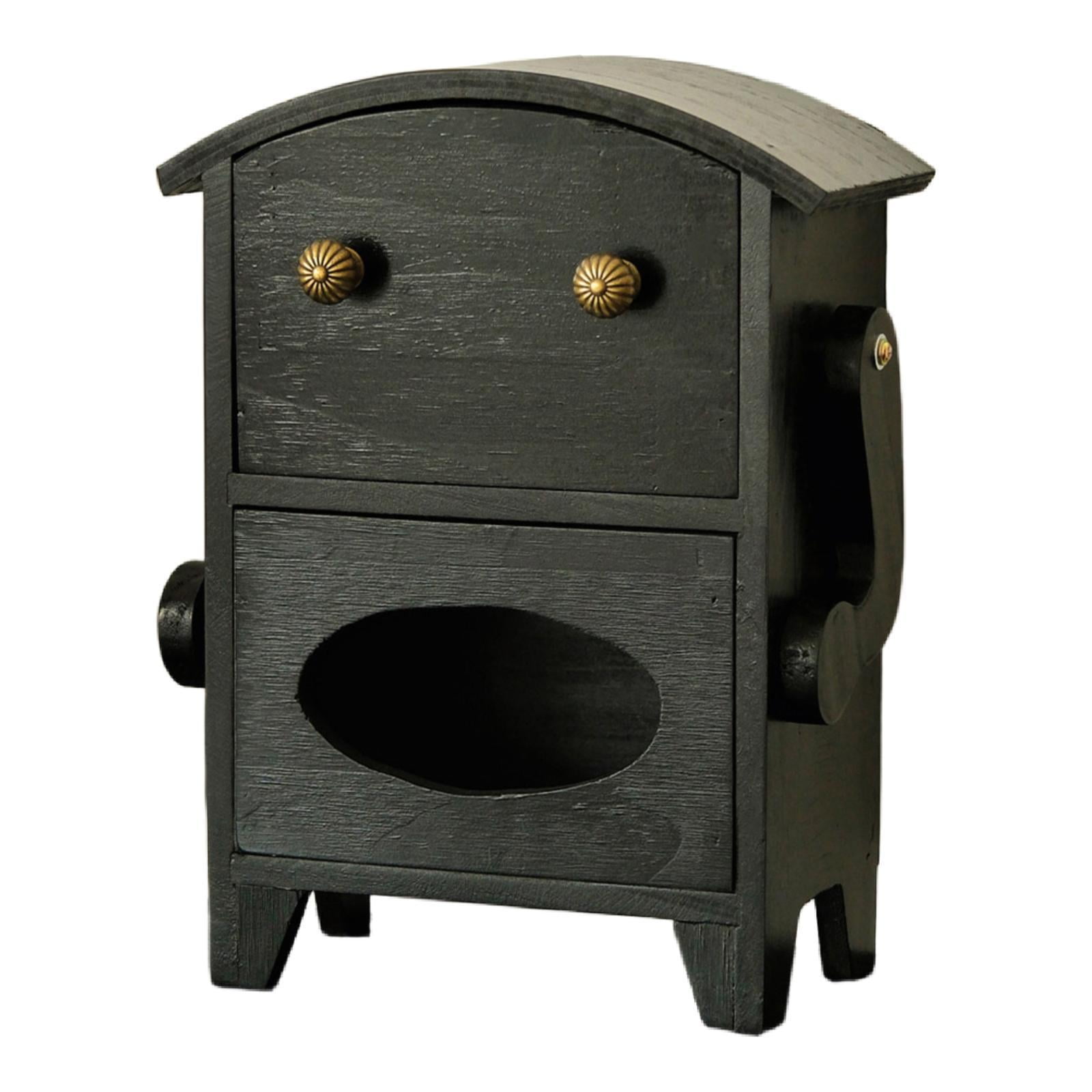 yotijay Mini Storage Cabinet Convenient Robot Shaped for Desk Living ...