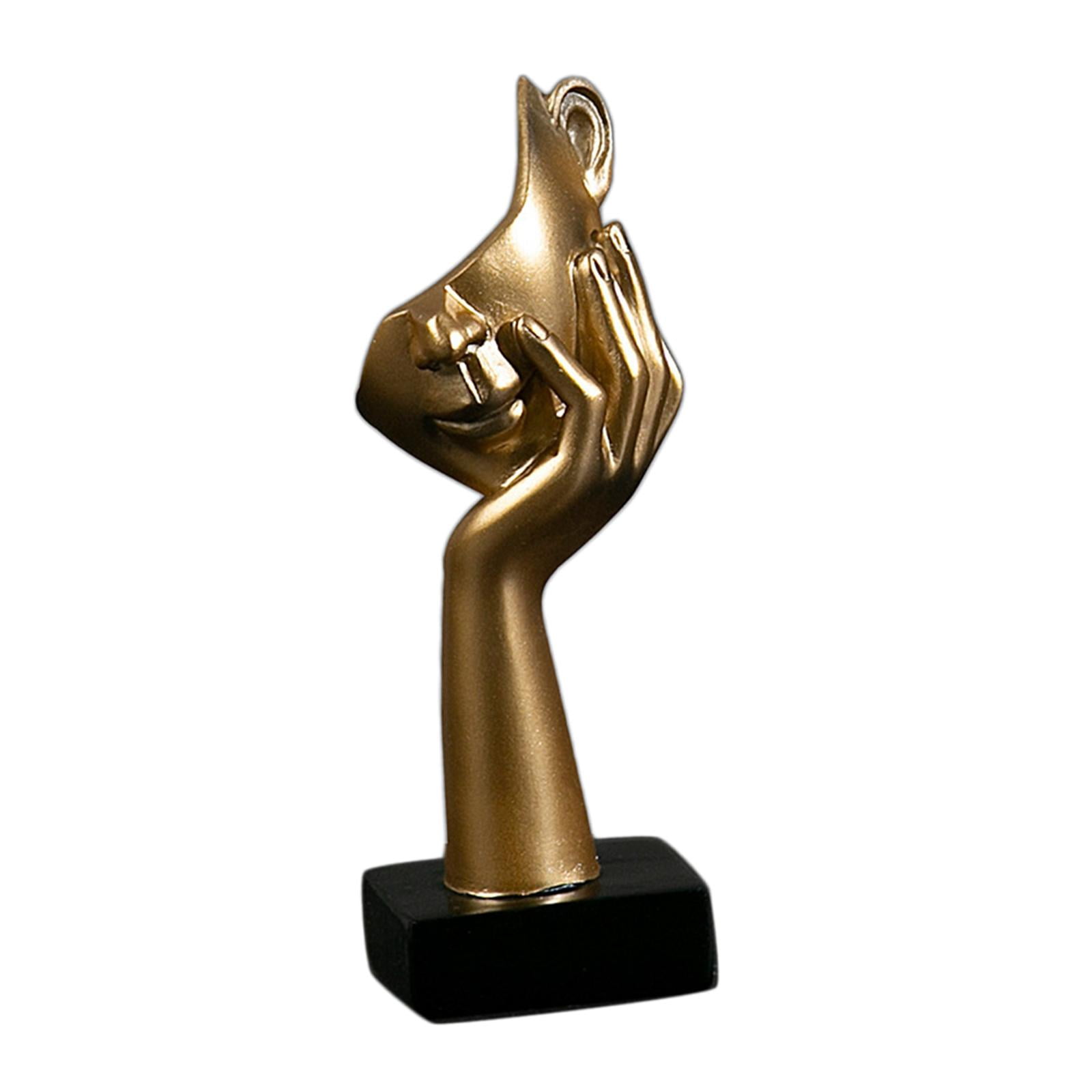 yotijay Modern Thinker Statue Half Face Sculpture, Abstract Figurine ...