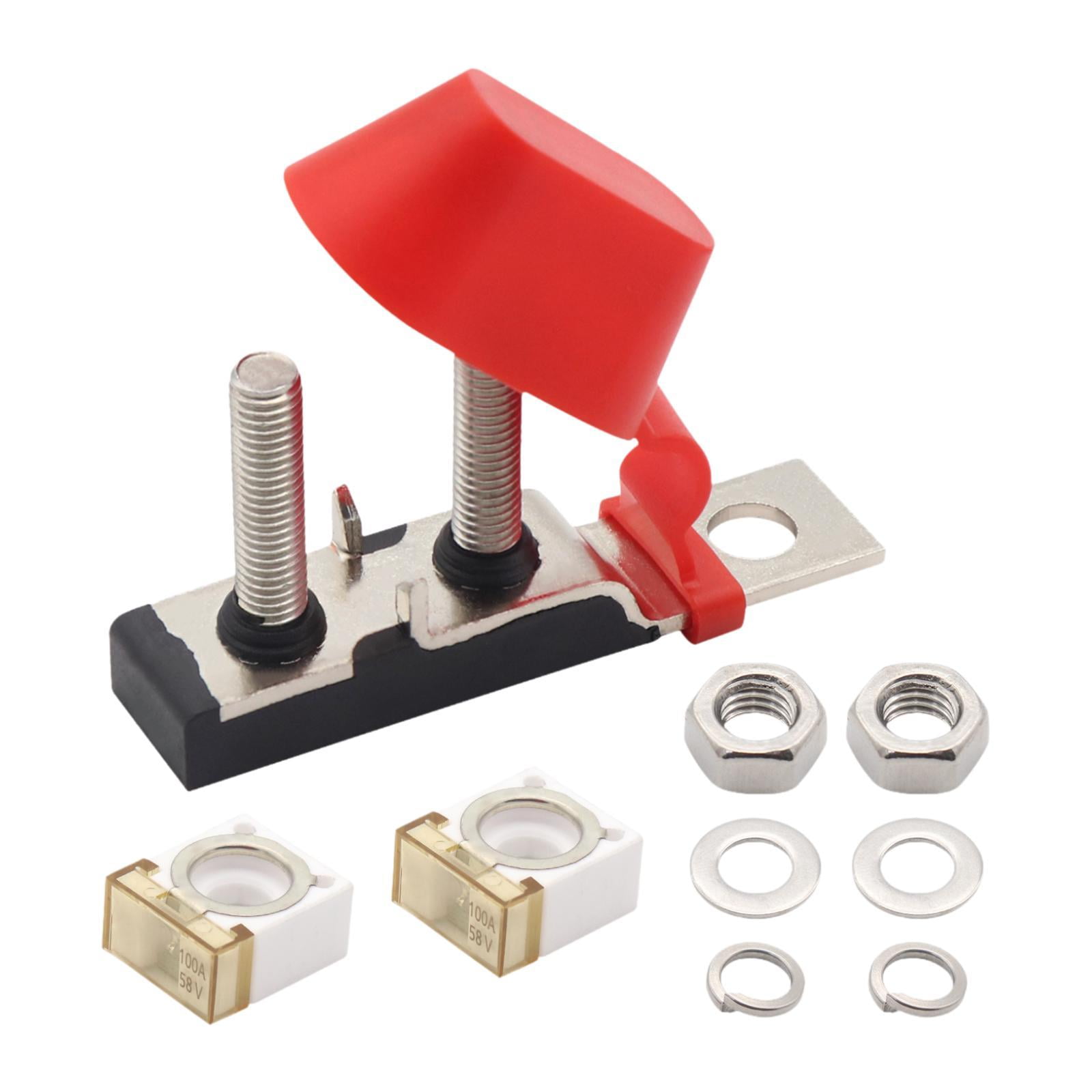 yotijay Mrbf Terminal Fuse Block Kit 58V Compact Portable Dustproof with Fuse Studs 100A ...