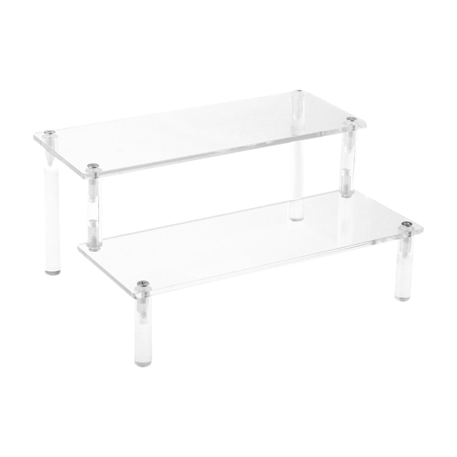 yotijay Multi Use Acrylic Display Riser Shelf Cupcakes Cosmetics Ladder ...
