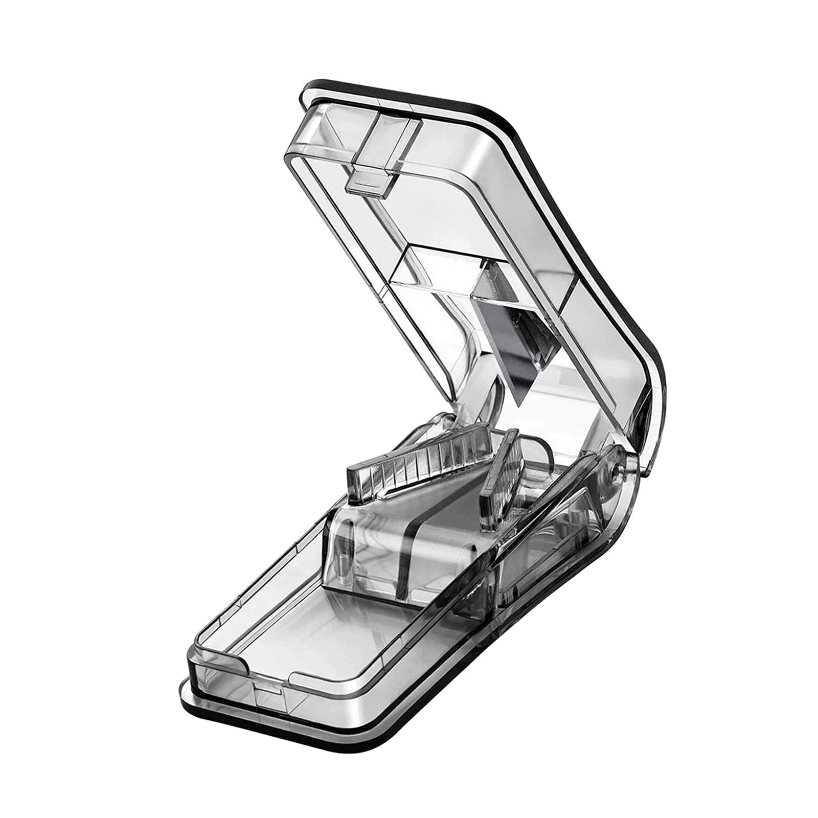 yotijay Multiple Cutter Organizer Case Vitamin Divider Cut into 1/2 ...