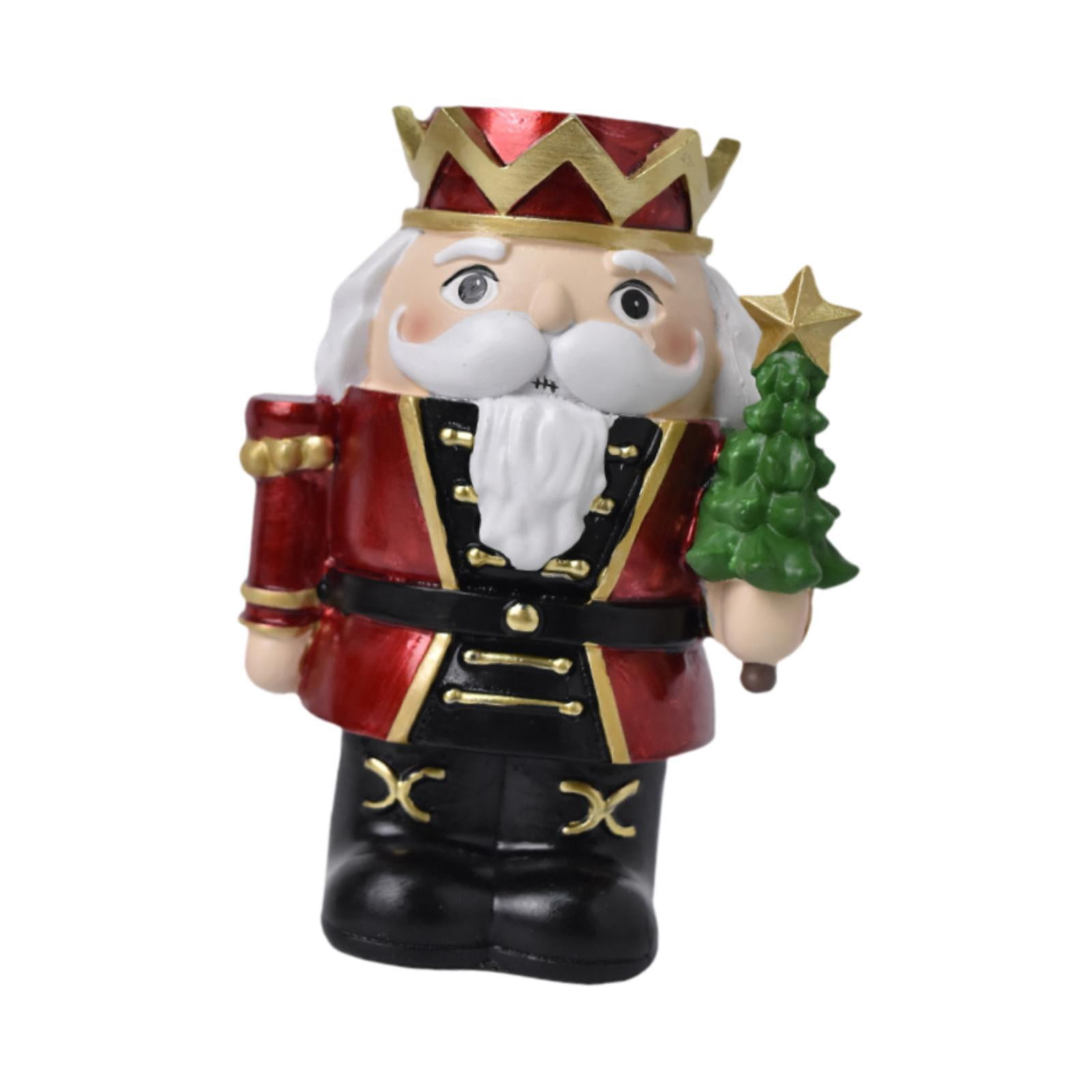 yotijay Nutcracker Candle Holder Pillar Candles Candle Stand Resin ...