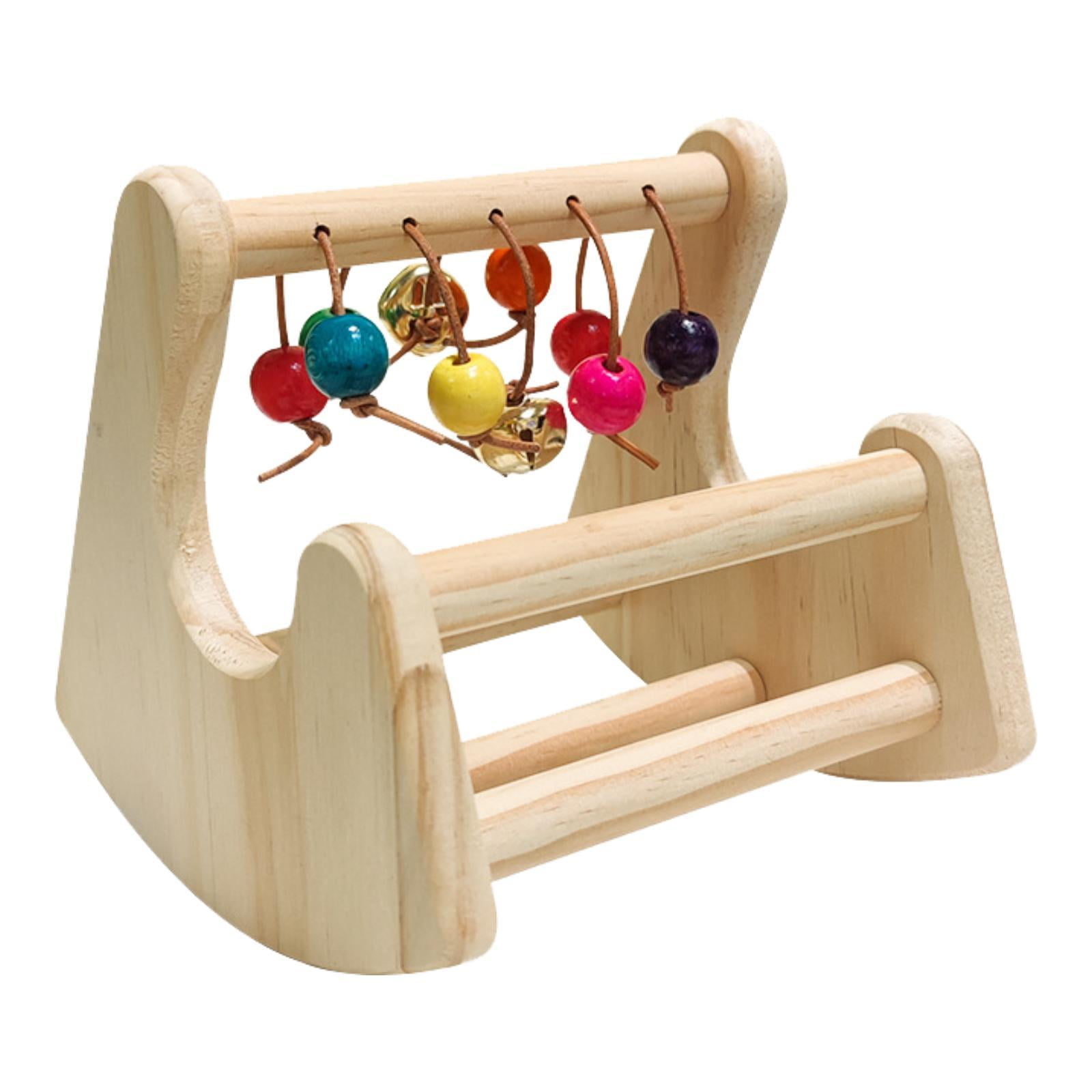 yotijay Parrot Rocking Stand Perch Bird Play Stand for Cockatoo ...