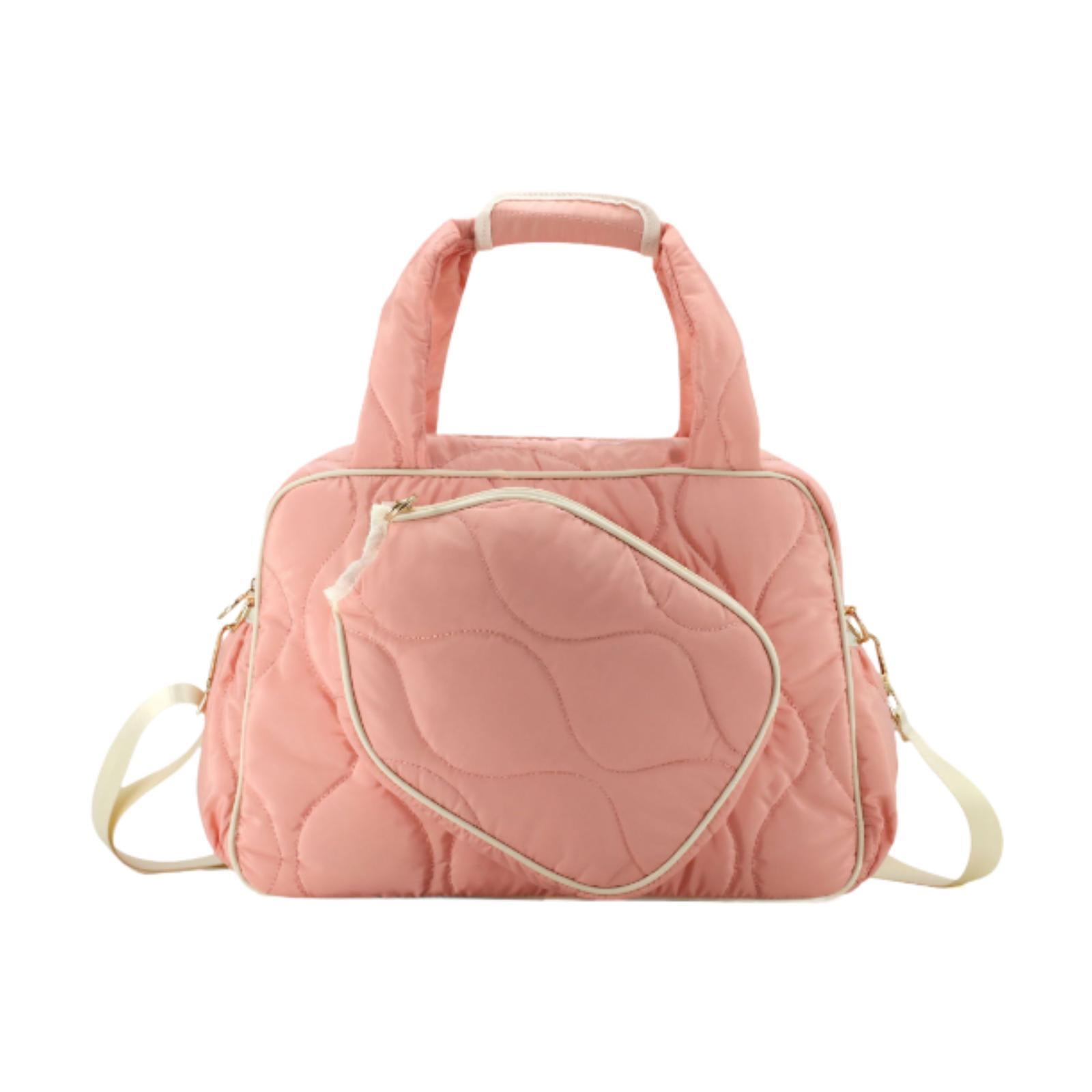 yotijay Pickleball Bag Carrying Bag Handbag Multipurpose Large Bag Pink ...