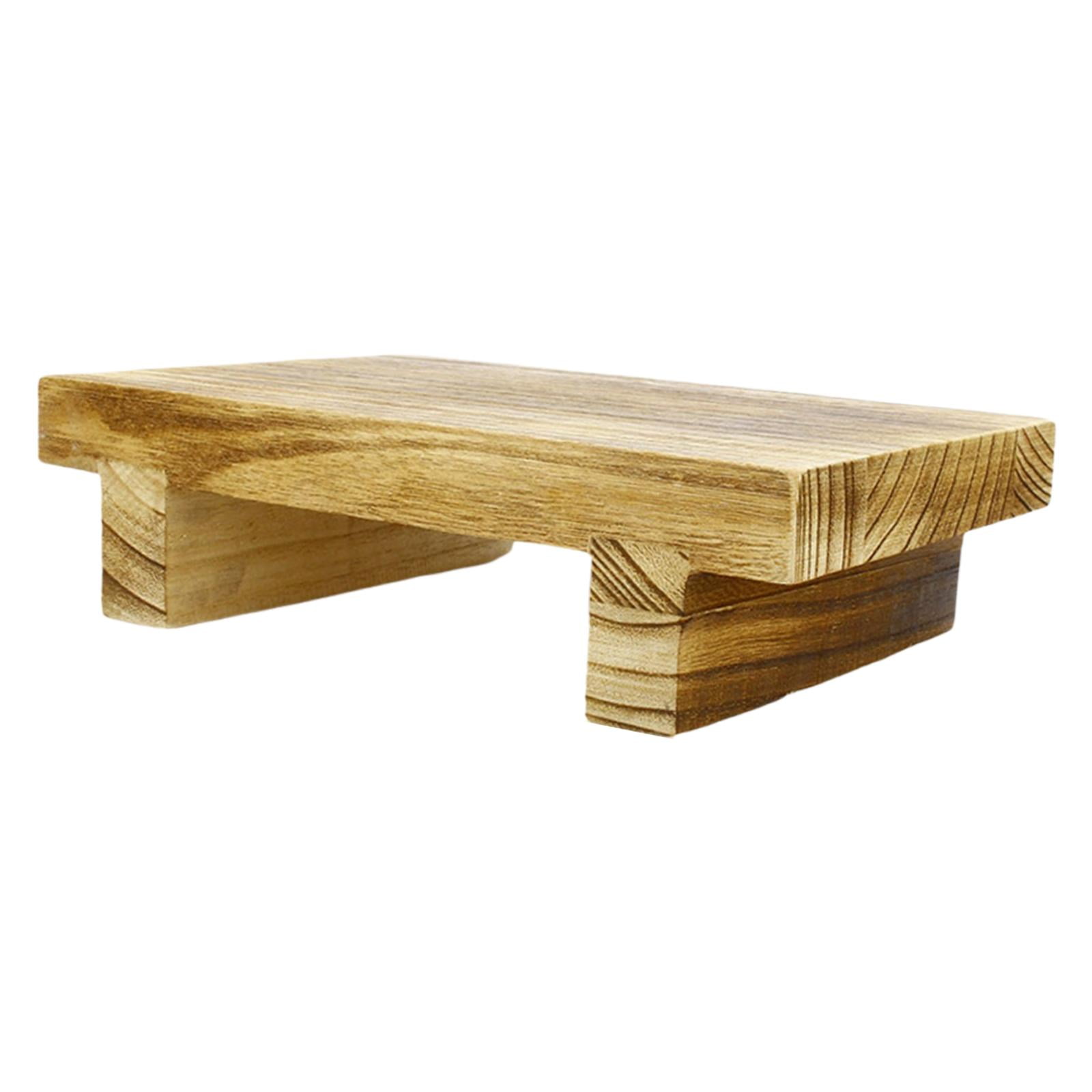 yotijay Portable Bed Stool Rectangle 25x18x7cm Wooden Step Stool ...