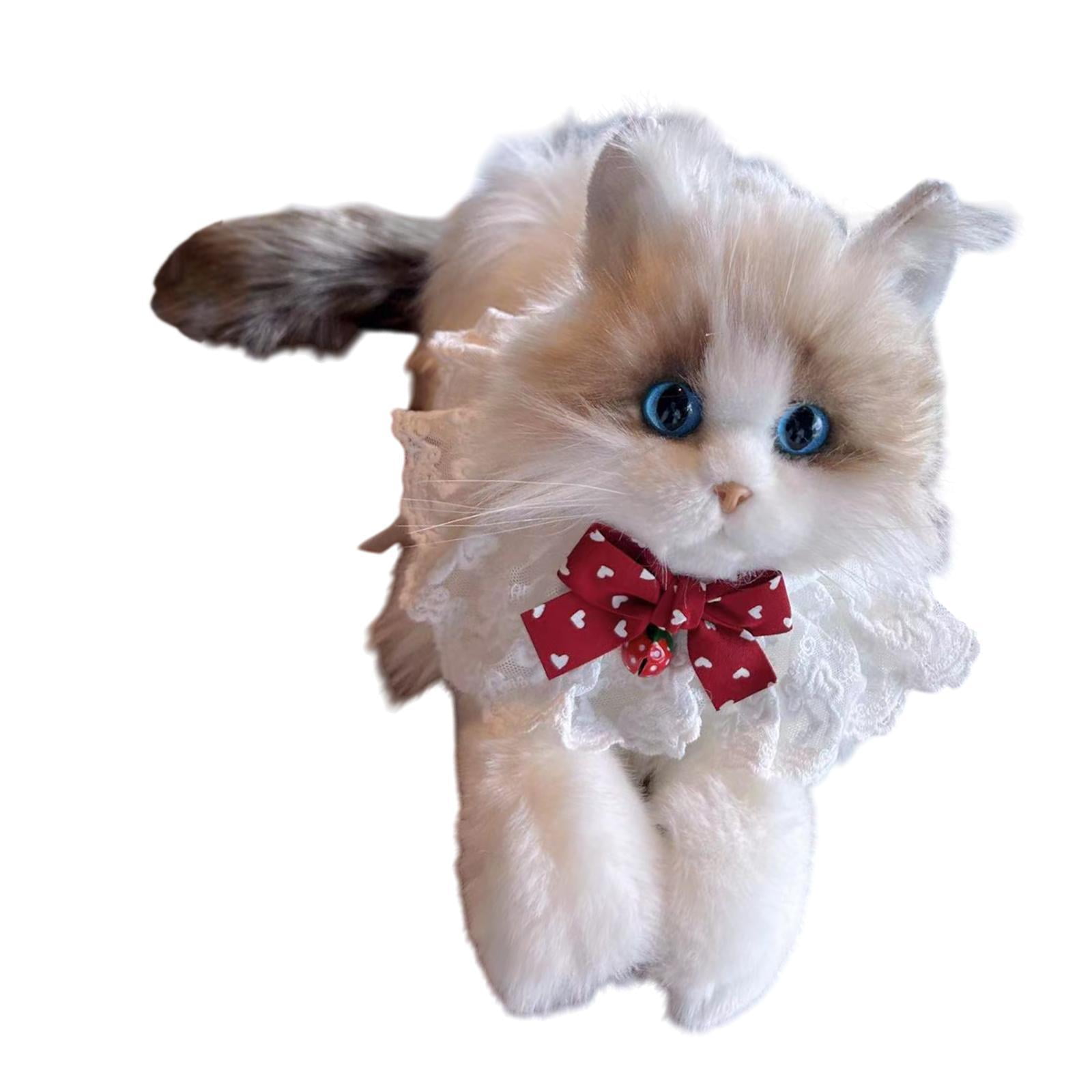 yotijay Realistic Ragdoll Cat Stuffed Animal, Cat Plush Toy Comfortable ...