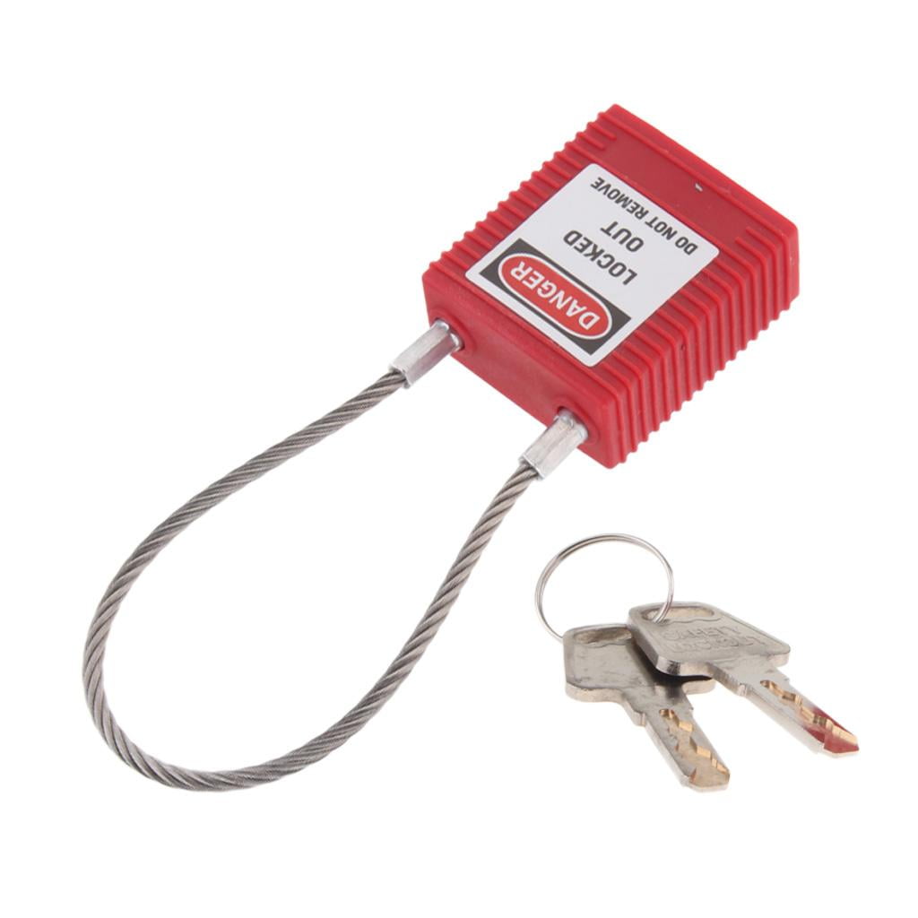 yotijay Red Lockout Padlock for Wide Tall Circuit Breakers - Walmart.com