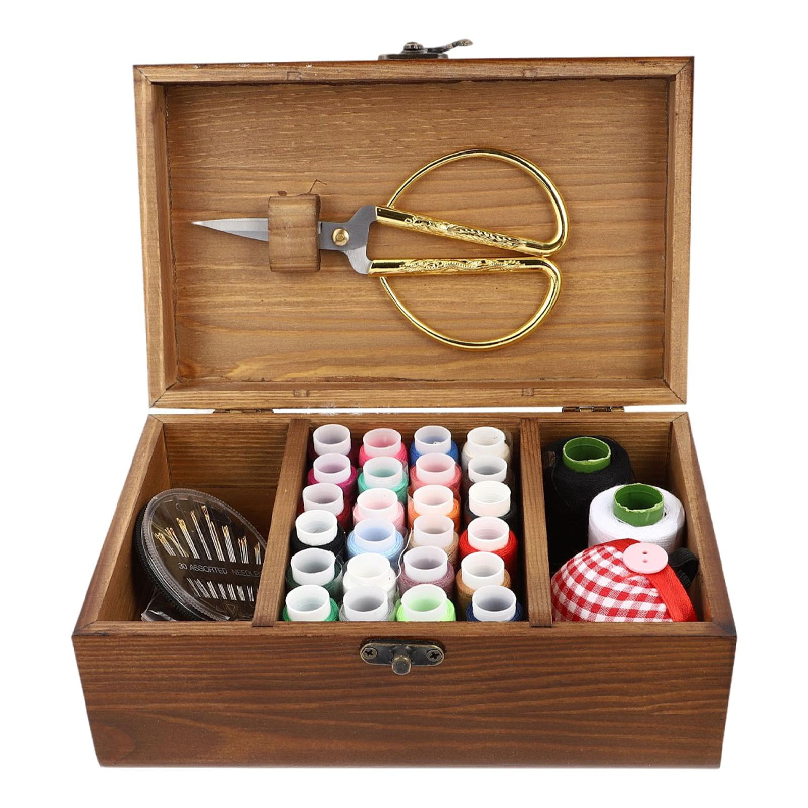 yotijay Retro Sewing Box Set Thin Thread Remover 24 Threads DIY ...