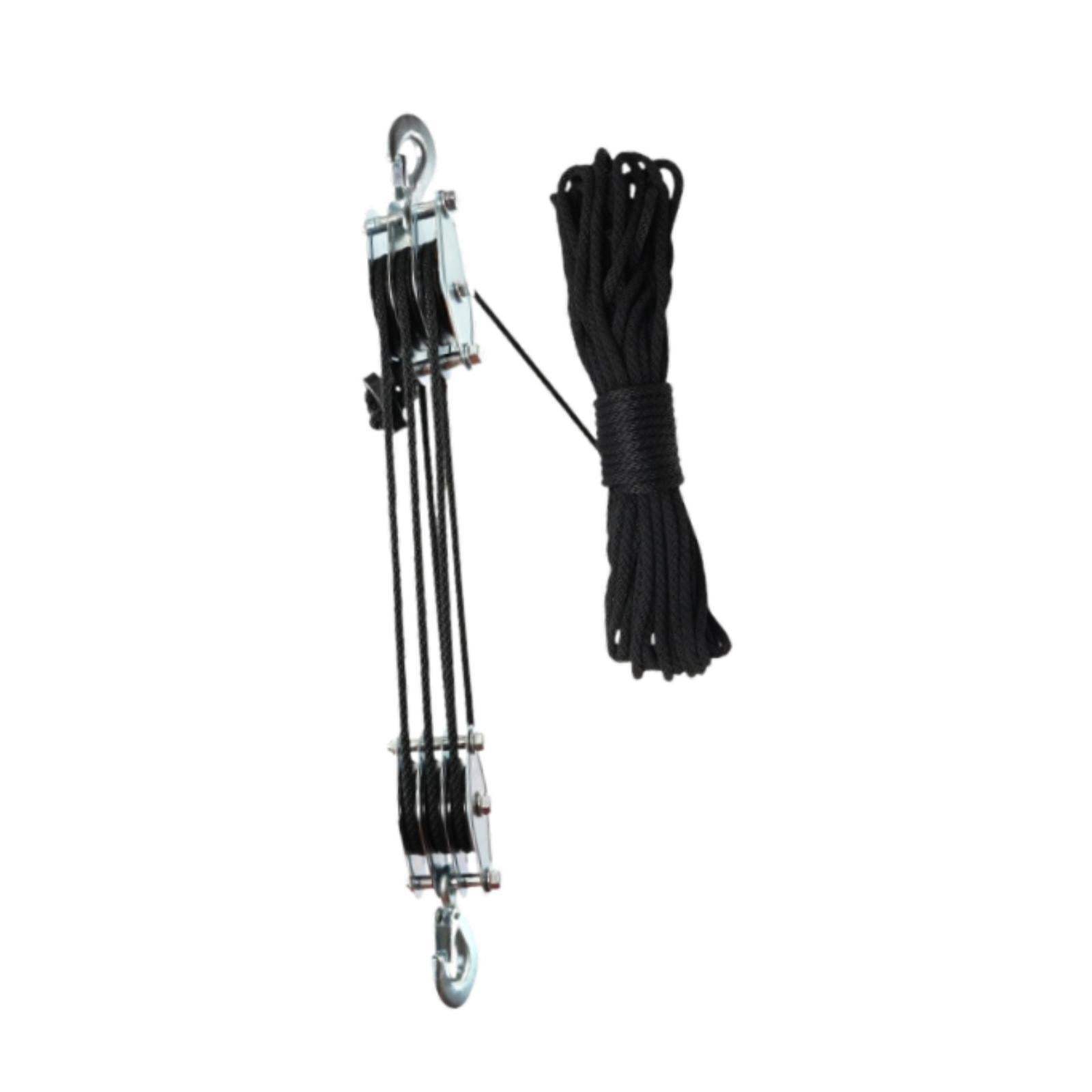 yotijay Rope Pulley Hoist Pulley System Effortless Compact Professional ...