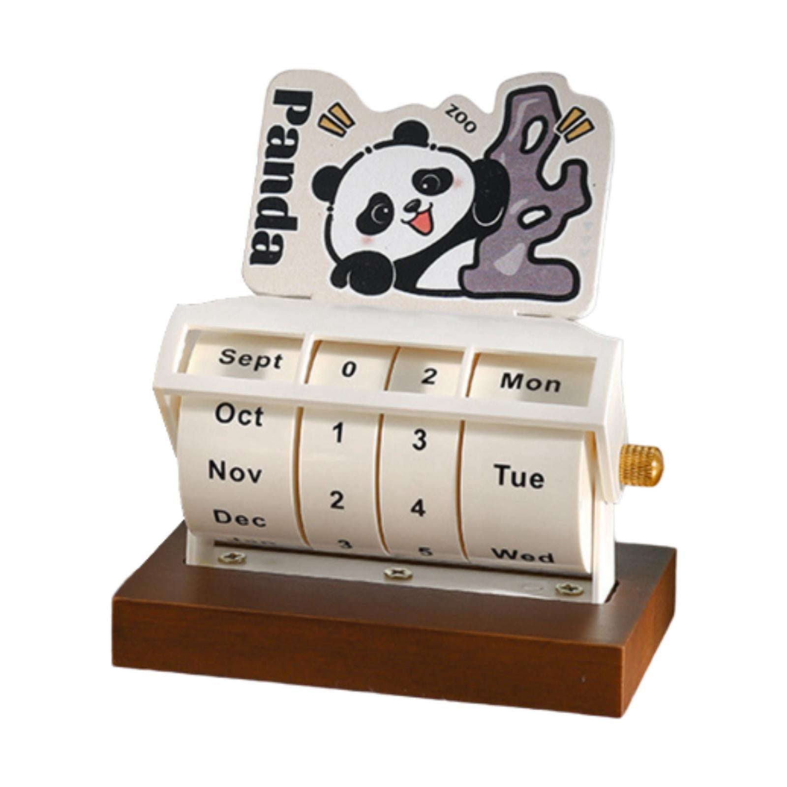 yotijay Rotary Perpetual Desk Calendar Table Calendar Desktop Home ...