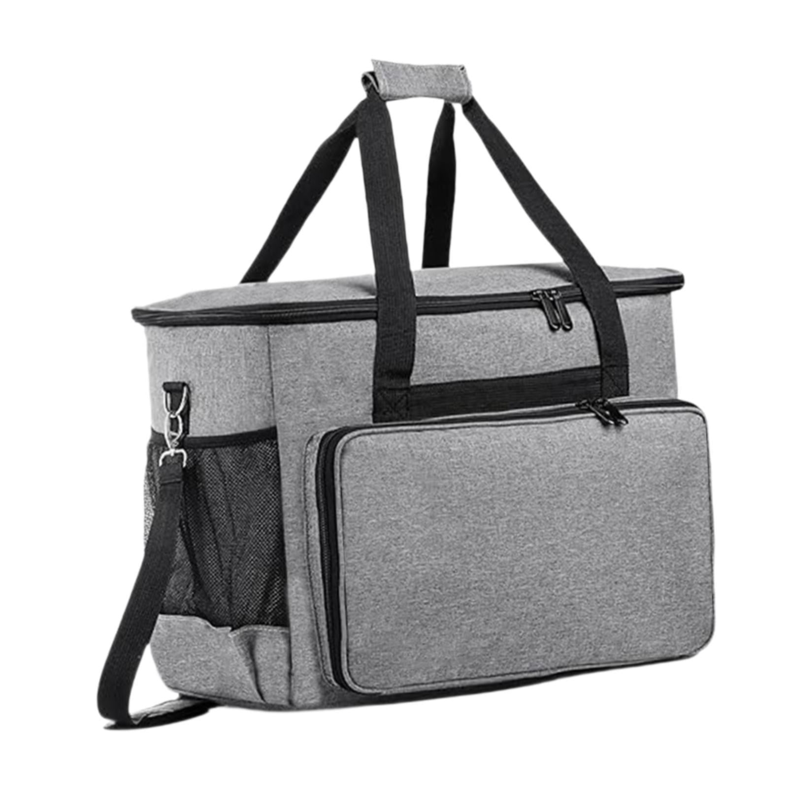 yotijay Sewing Machine Carrying Case with Handle with Storage Pockets ...