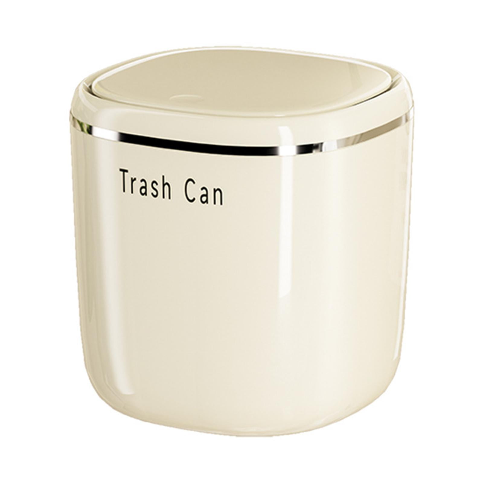 yotijay Small Trash Can Compact Rubbish Container Waste Basket for ...