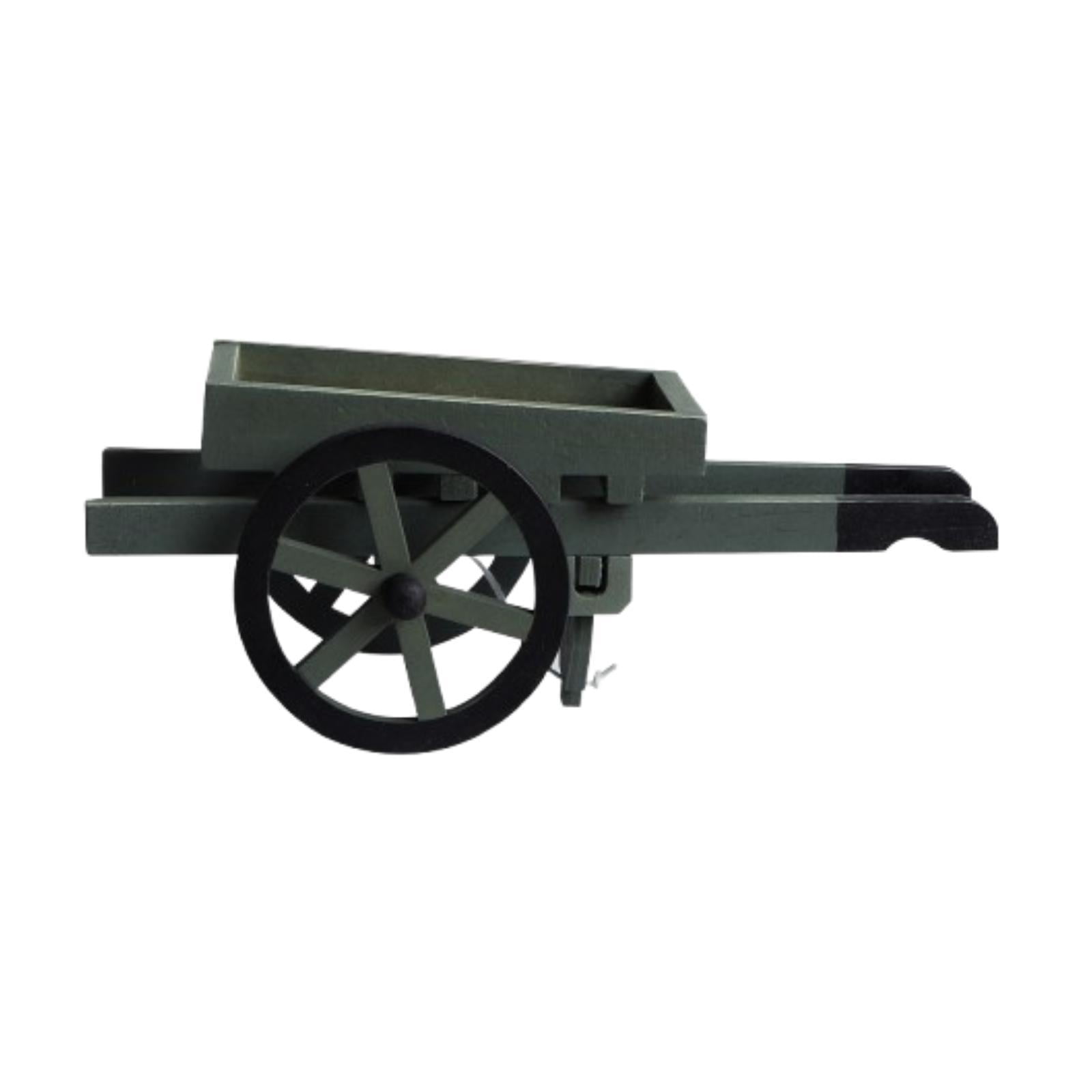 yotijay Small Wheelbarrow Mini Pushcart Model Wagon Farm Tool Realistic ...