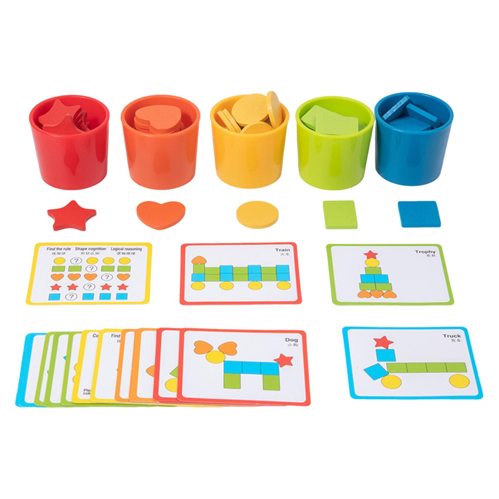 yotijay Sorting Counting Cup Cognitive Tool Early Education Learning ...