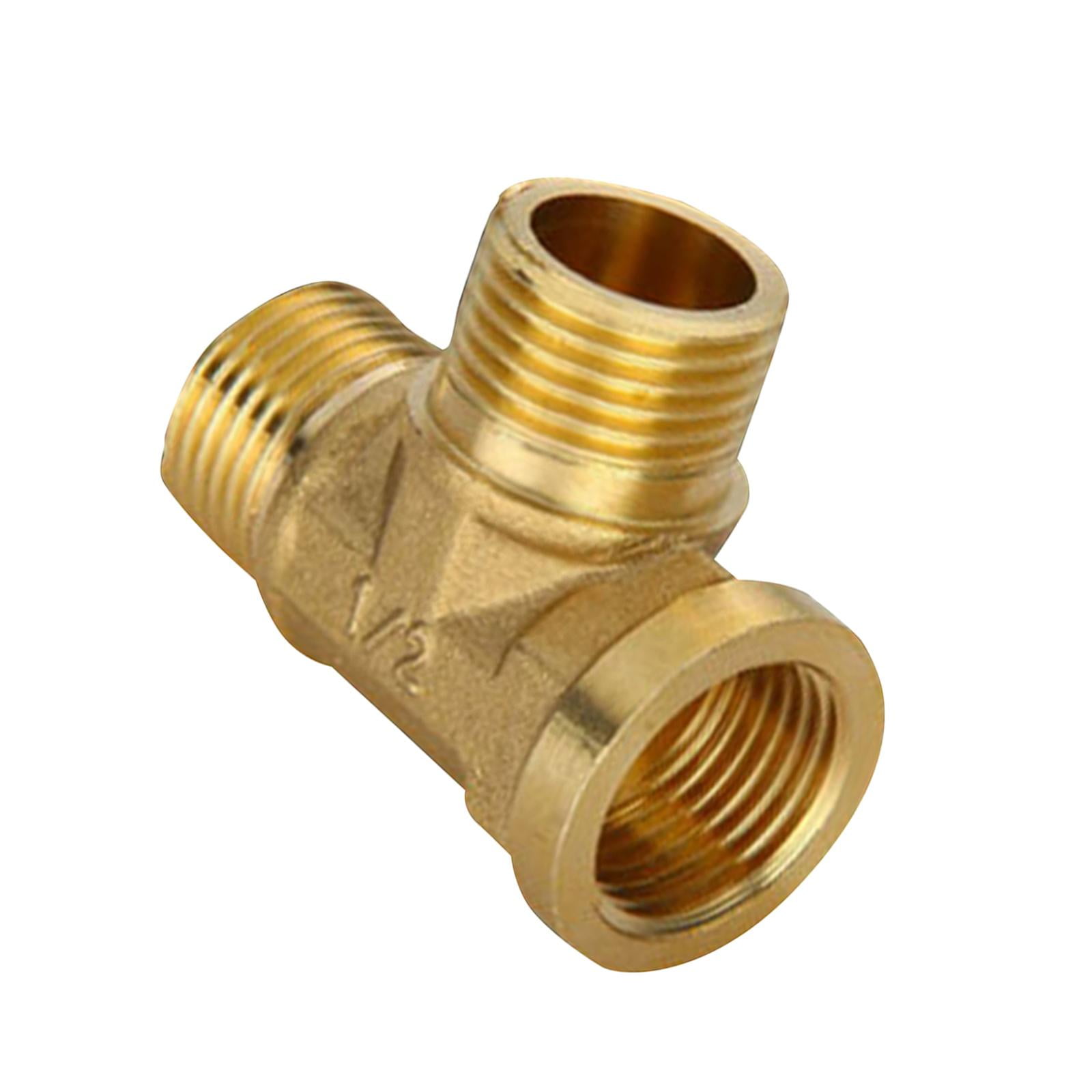 yotijay T-piece Pipe Fitting Brass, Hose Fitting Easy Installation ...