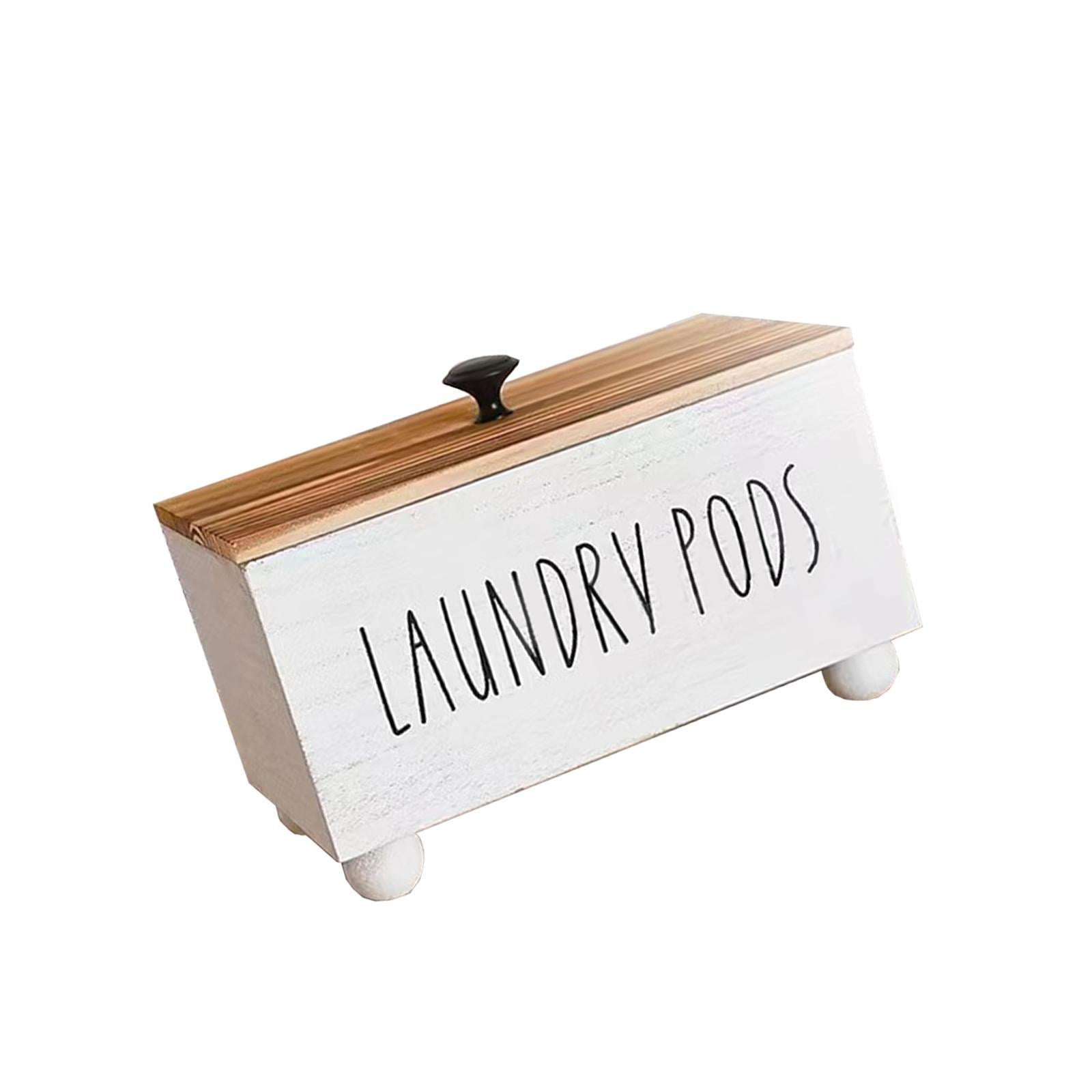 yotijay Tampon Holder for Bathroom Dispenser Box and Lid Wooden ...