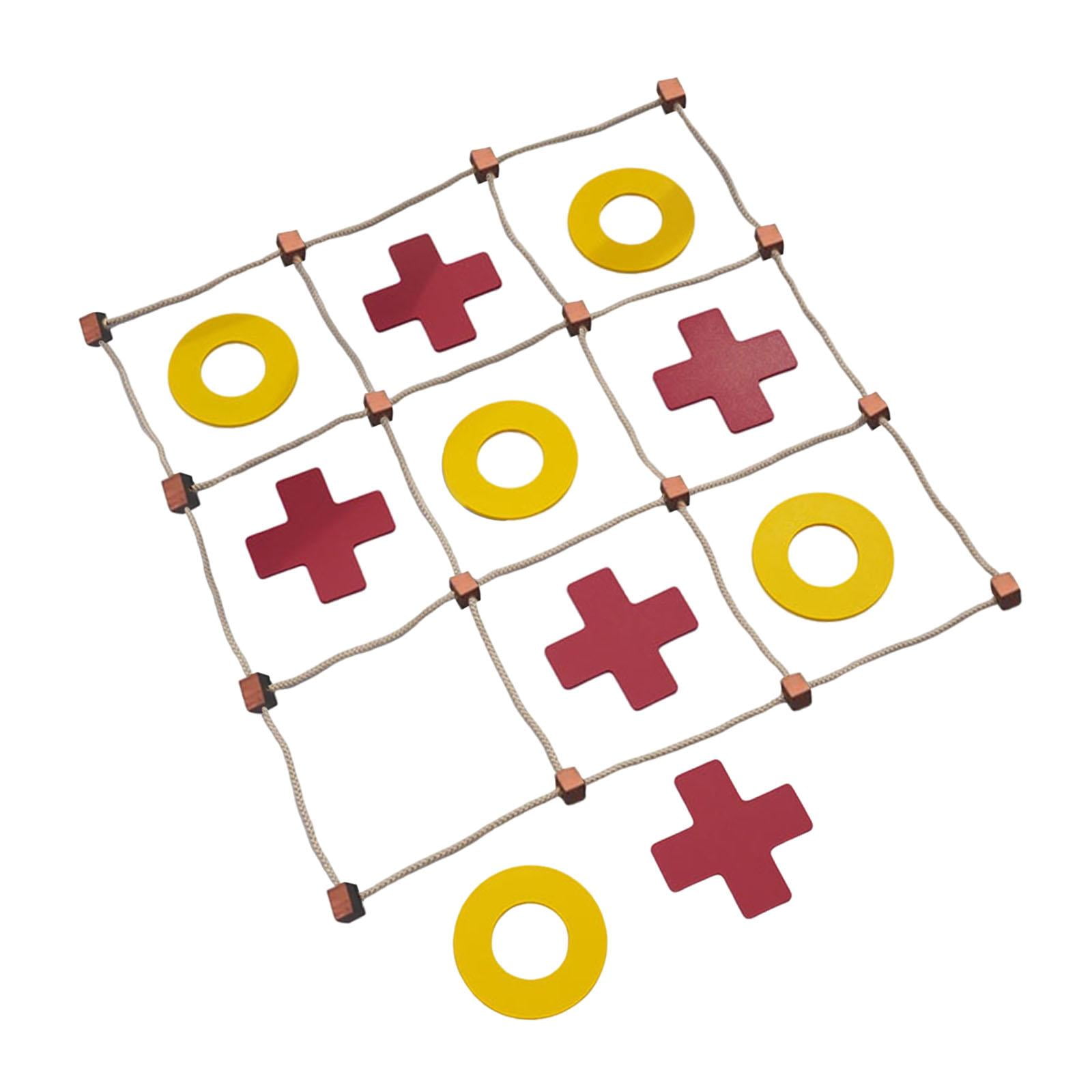 yotijay Toe Game Noughts and Crosses Family Games Classic for Adults ...