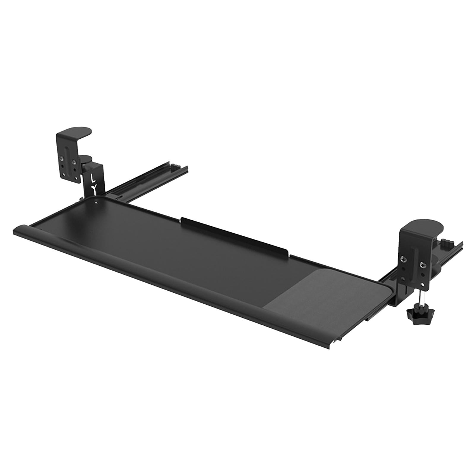 yotijay Under Desk Slider Tray C-shaped Clamp Mount Water Ergonomic ...