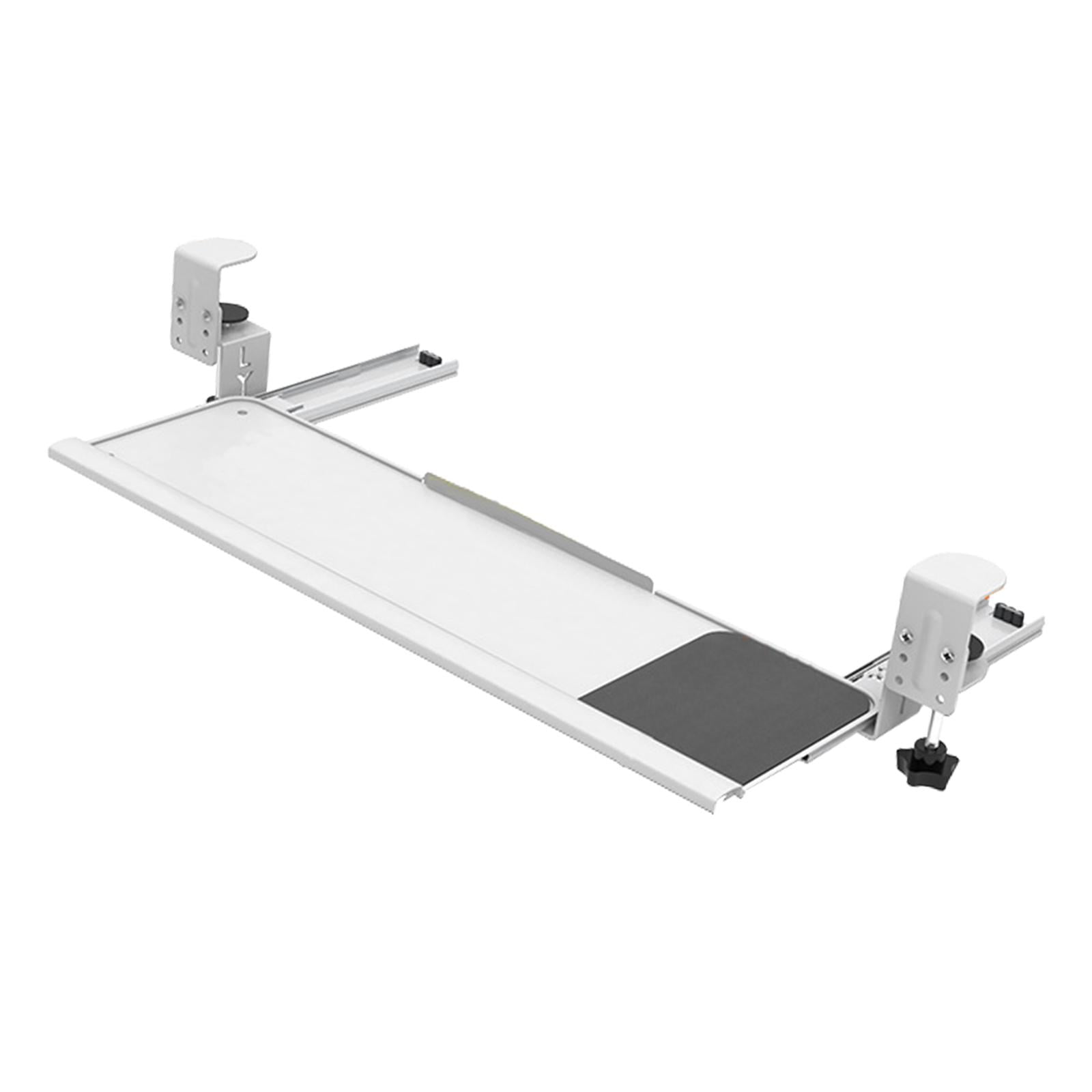 yotijay Under Desk Slider Tray C-shaped Clamp Mount Water Ergonomic ...