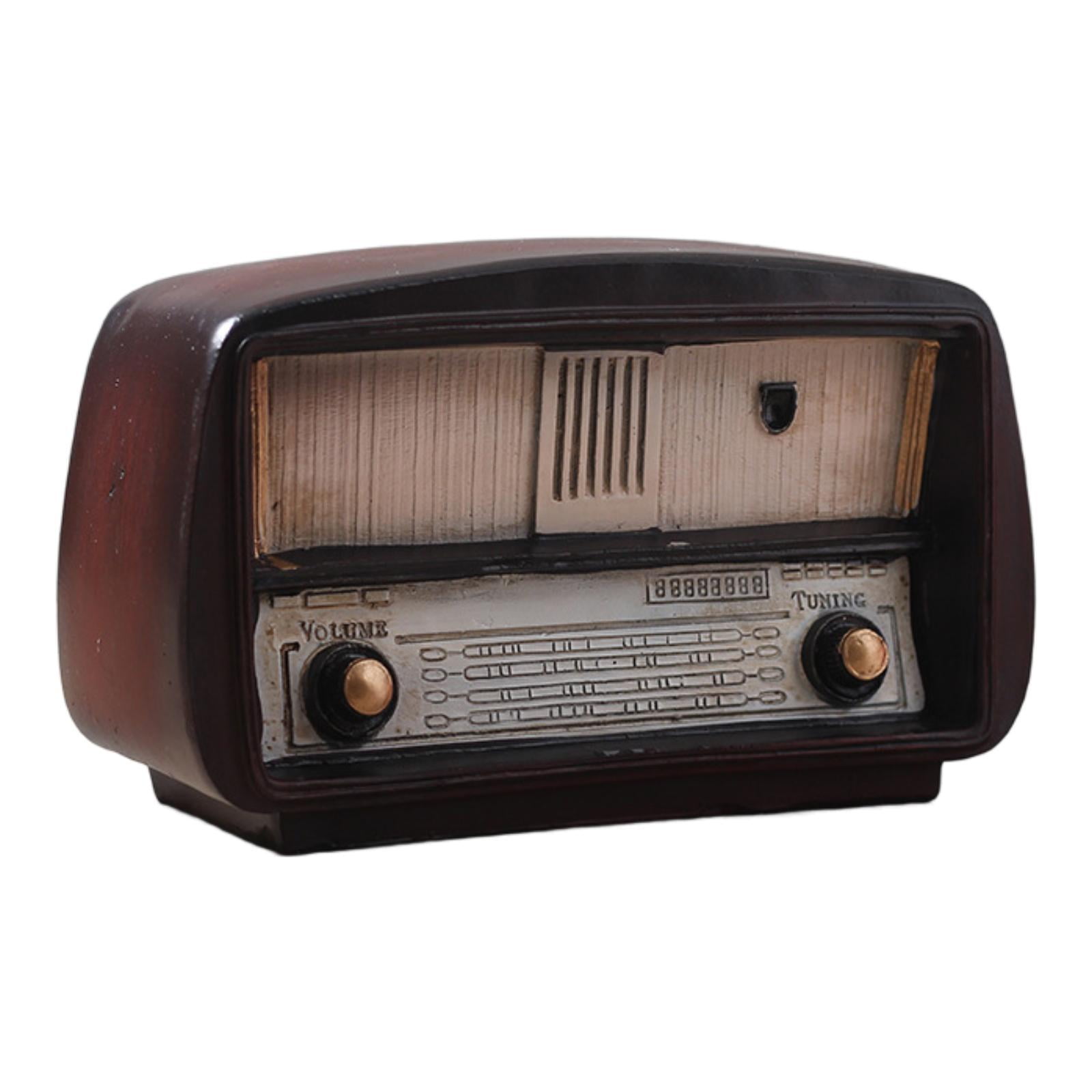 yotijay Vintage Radio Ornament Artwork Radio Model Statue for Home ...