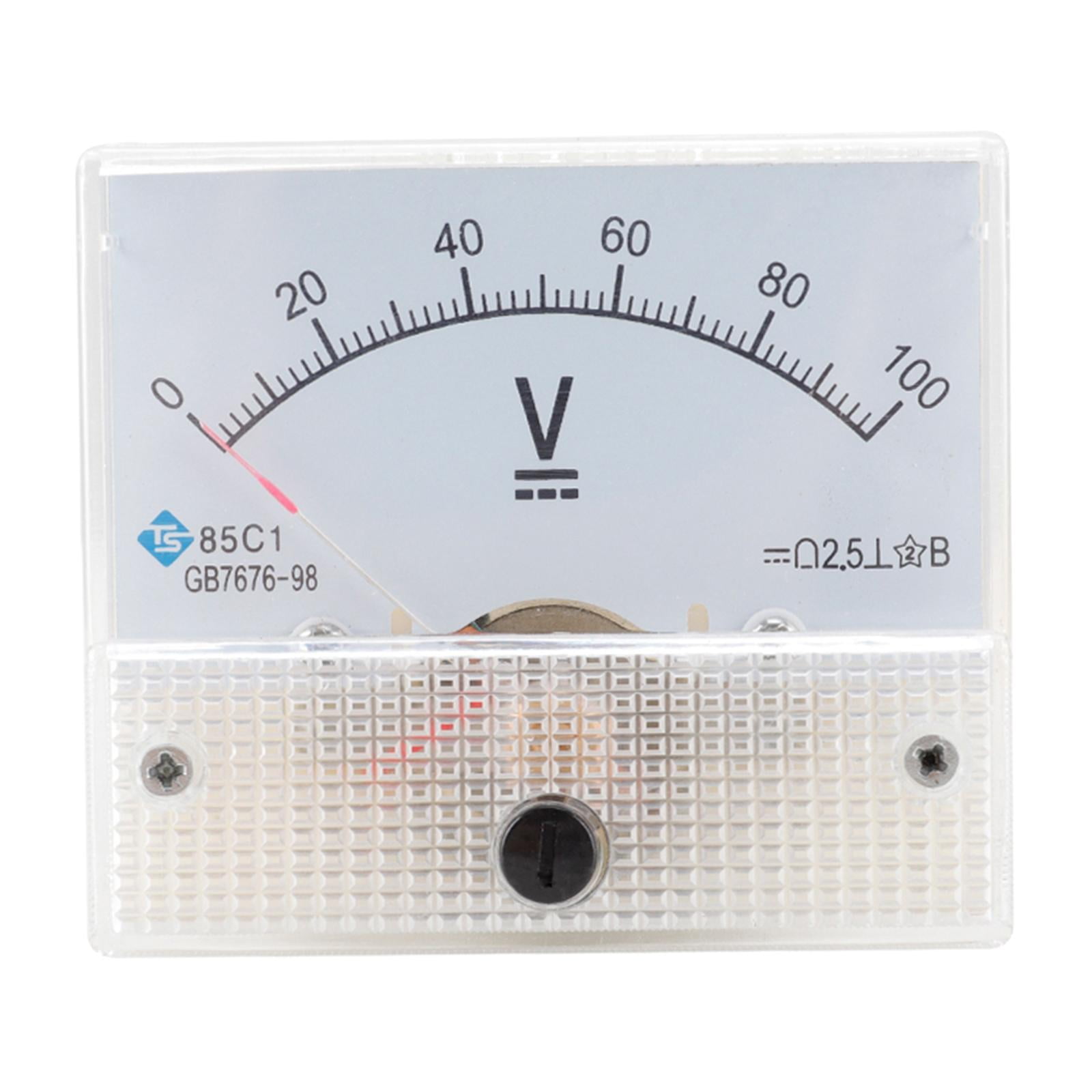 yotijay Voltmeter 85C1 Rectangular Class 2.5 Analog Panel Volt Voltage ...