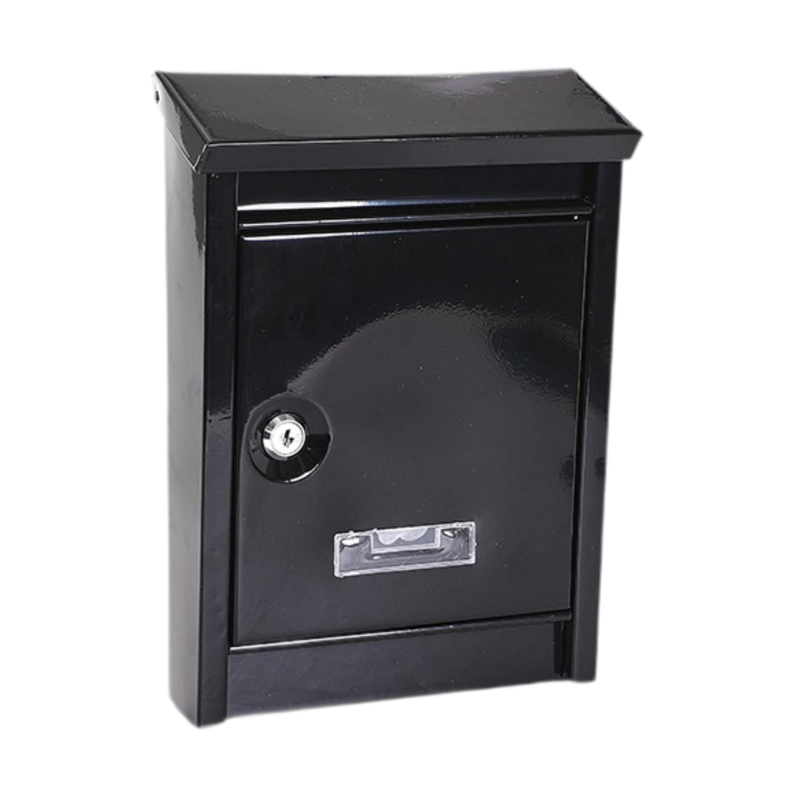 yotijay Wall Mount Mailbox Outdoor Postbox Lockable Large Capacity ...