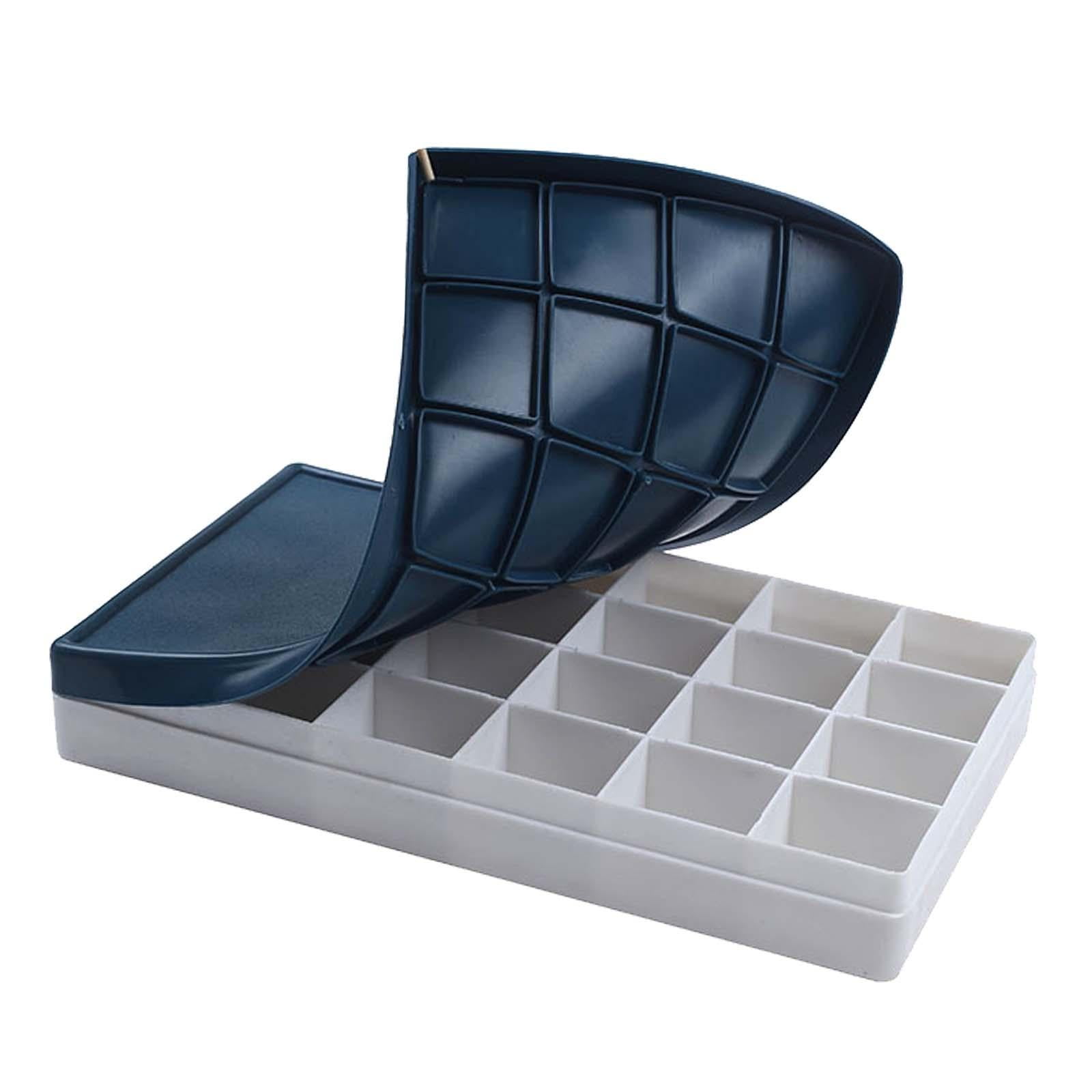 yotijay Watercolor Palette Paint Tray 24 Wells Portable Folding with ...