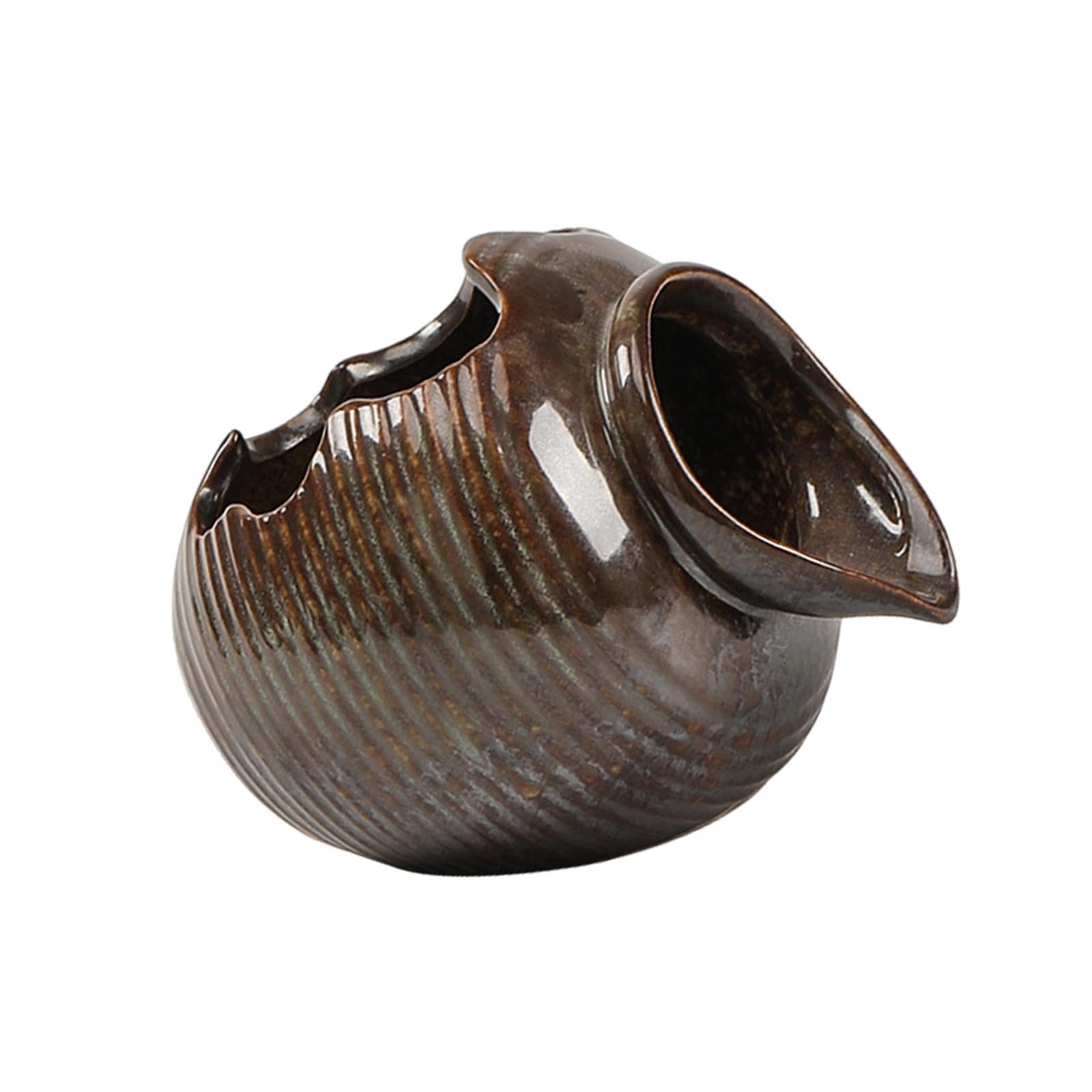 yotijay Waterfall Water Jar Clay Pot Flowing Water Ornament Tabletop ...