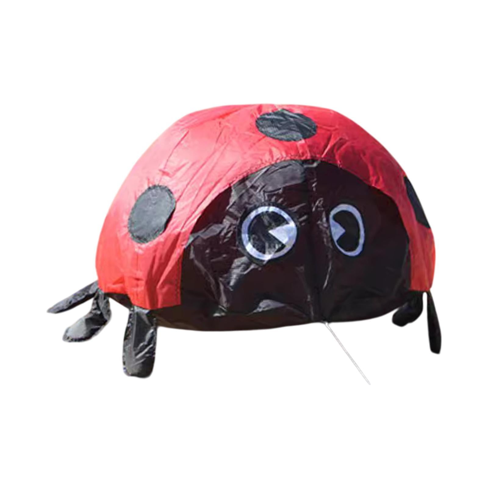 yotijay Wind Inflatable Ladybug Decor No Flying Beach Backdrop Ladybug ...