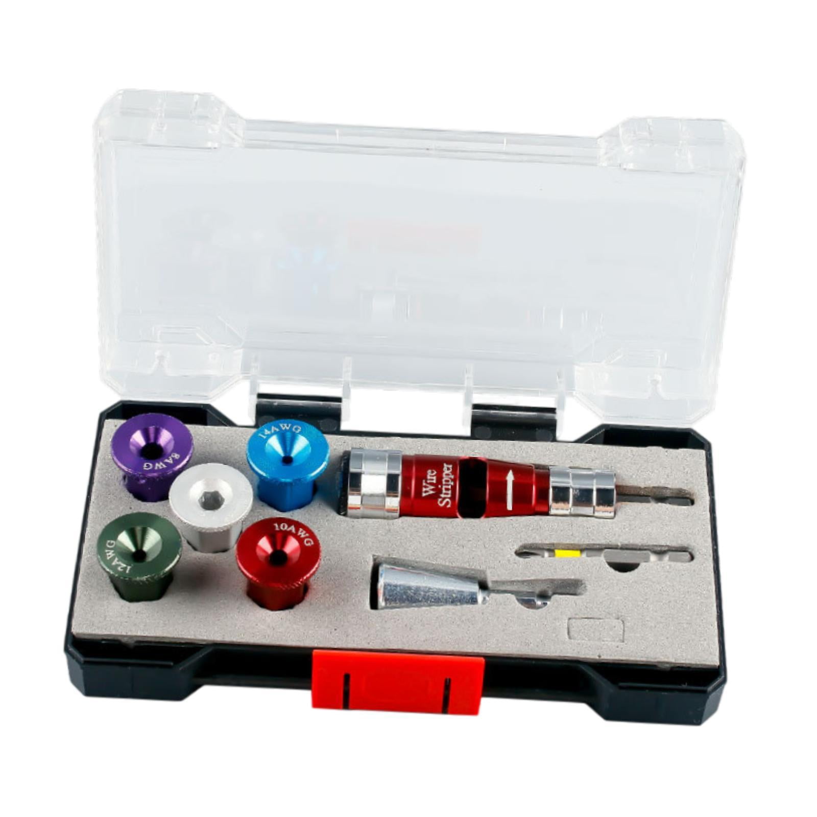 yotijay Wire Stripper for Drill Power Drill Attachment 6/8/10/12/14 AWG ...