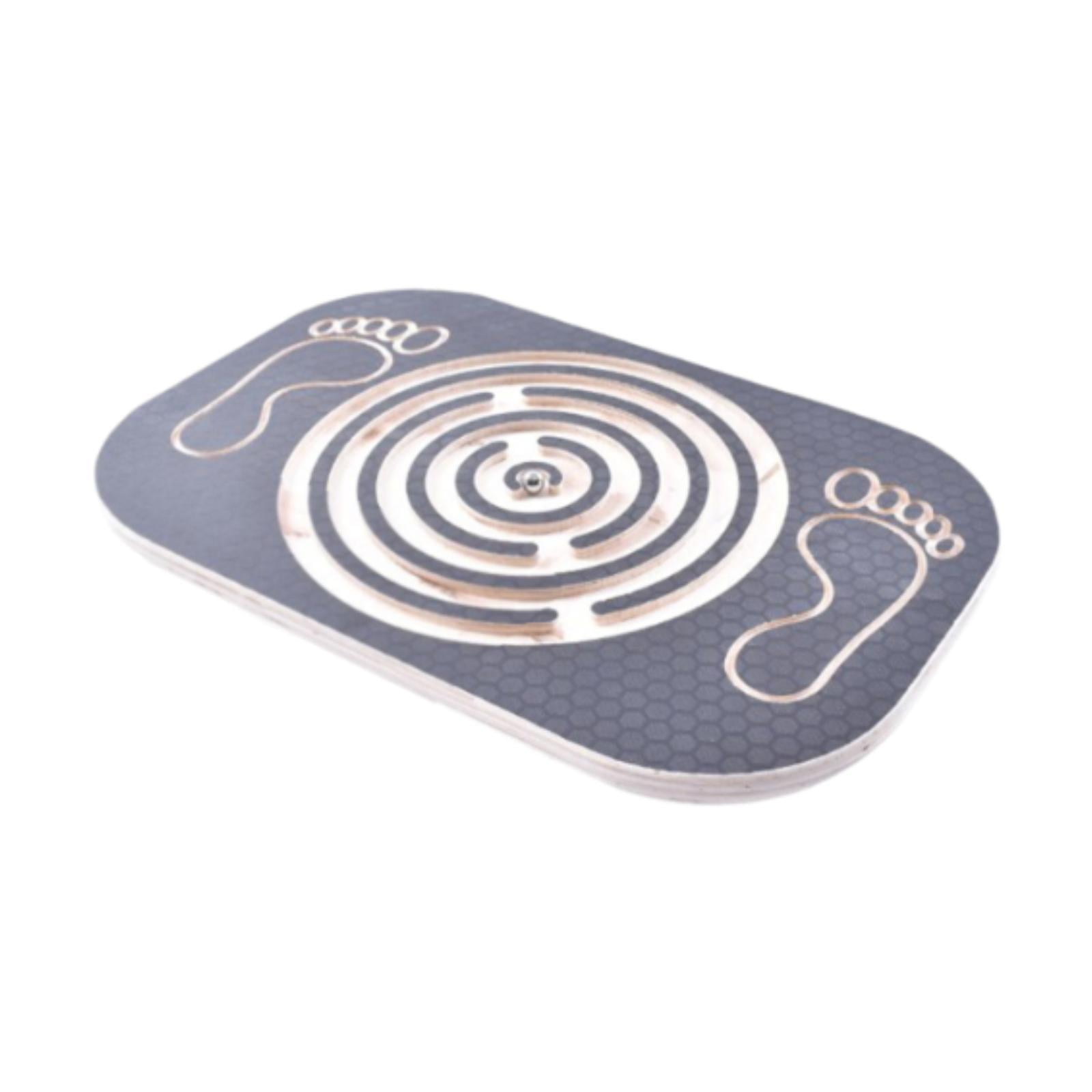 yotijay Wood Wobble Balance Board Nonslip Rocking Board for Children ...