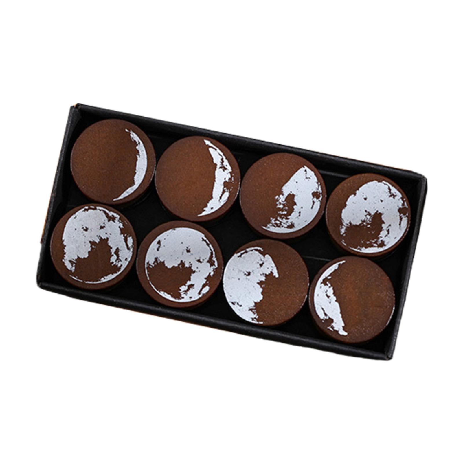 yotijay Wooden Moon Stamps Set Symbol Stampers Wood Stamps Crafting DIY ...