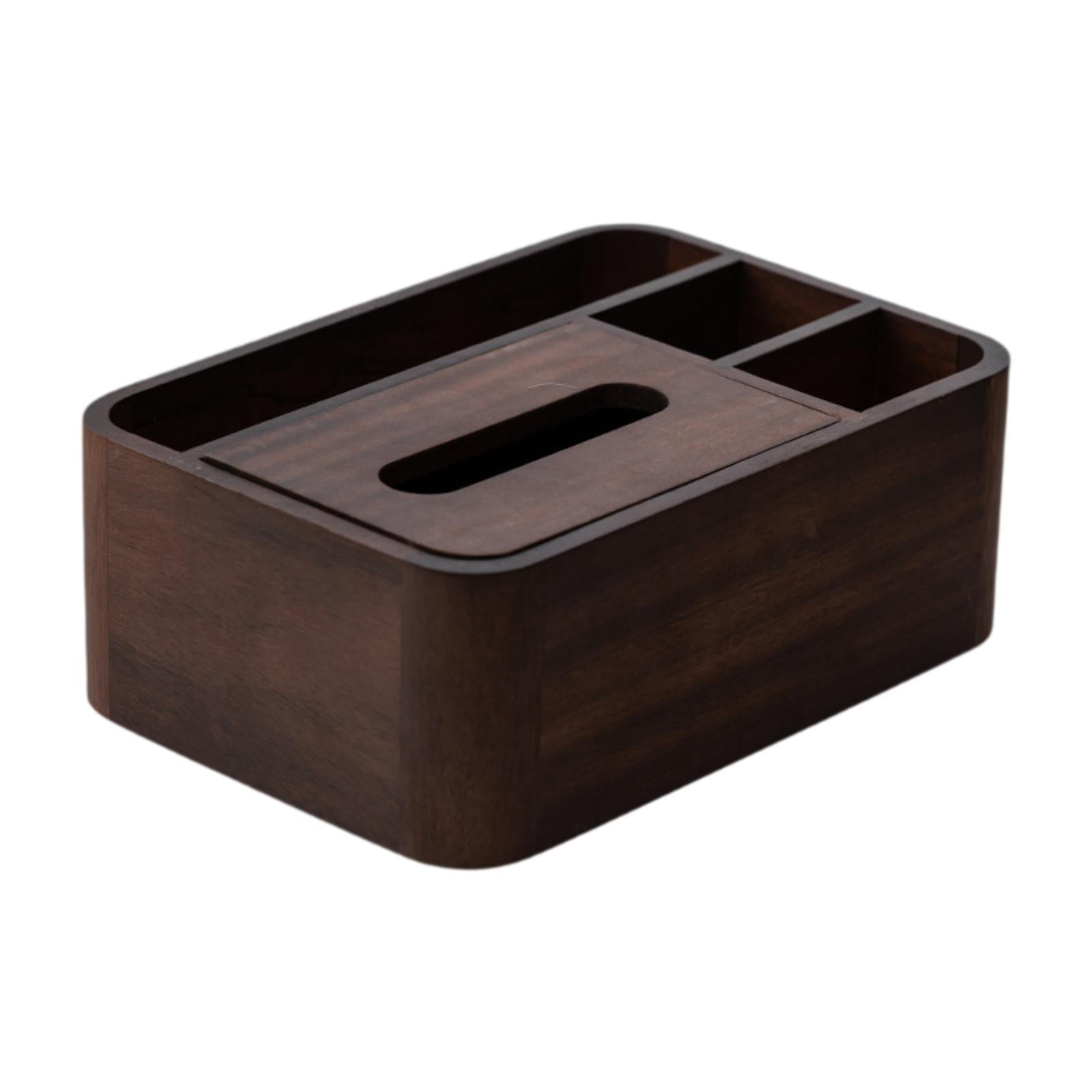 yotijay Wooden Tissue Box Facial Tissues Dispenser Tabletop Decorative ...