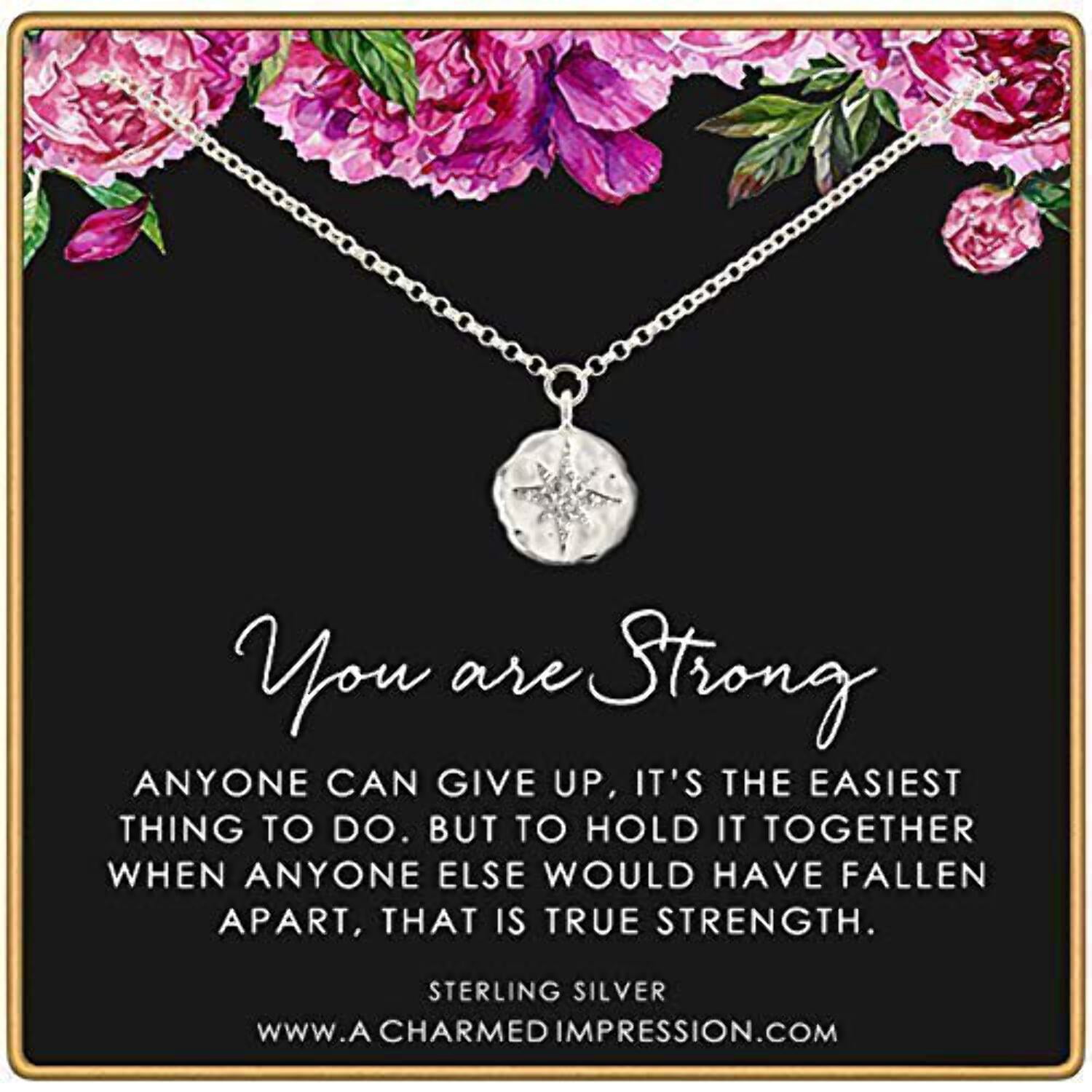 you-are-strong-encouragement-gift-for-her-925-sterling-silver ...