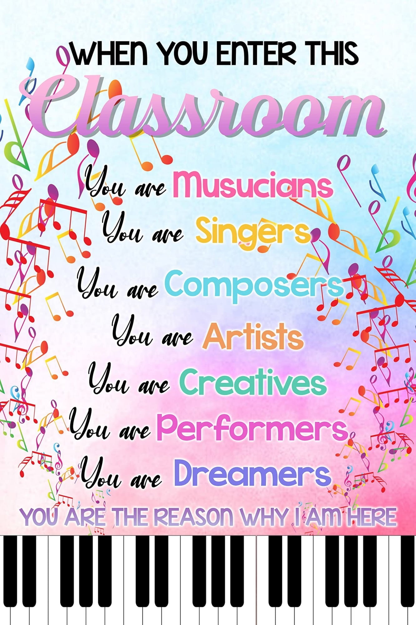 When you enter this classroom Music Classroom rules Poster Music ...