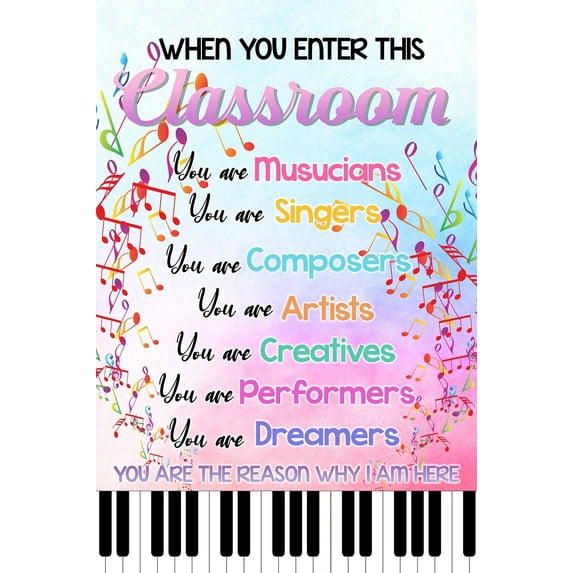 When you enter this classroom Music Classroom rules Poster Music ...
