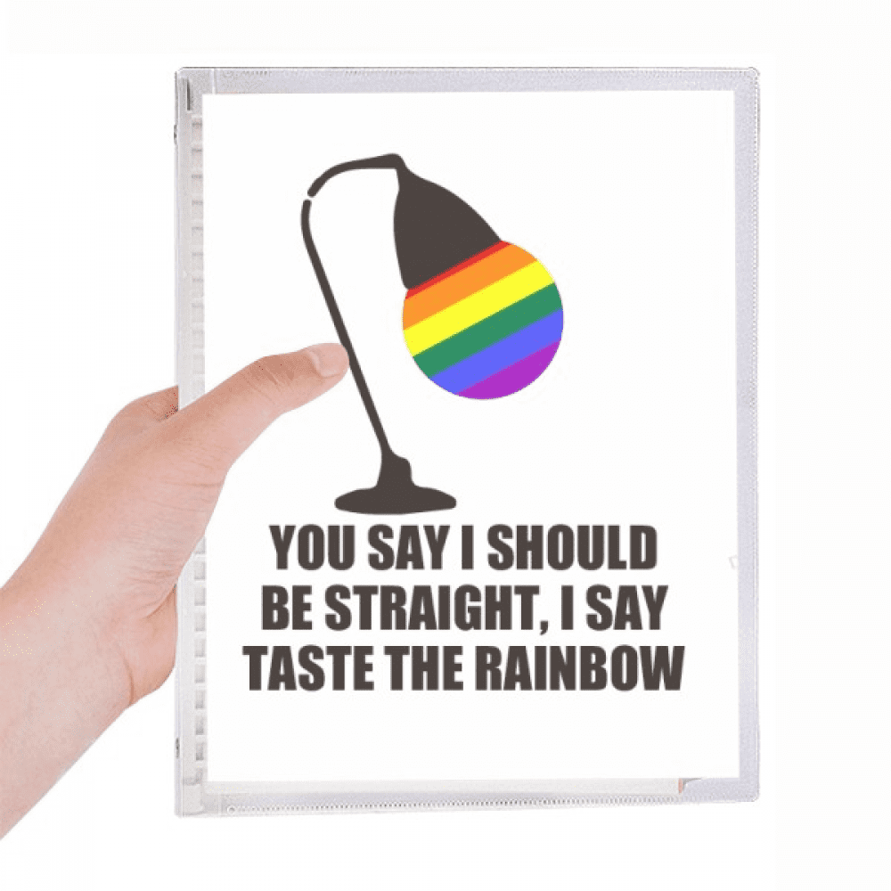 you say be straight i say taste the rainbow notebook loose diary ...
