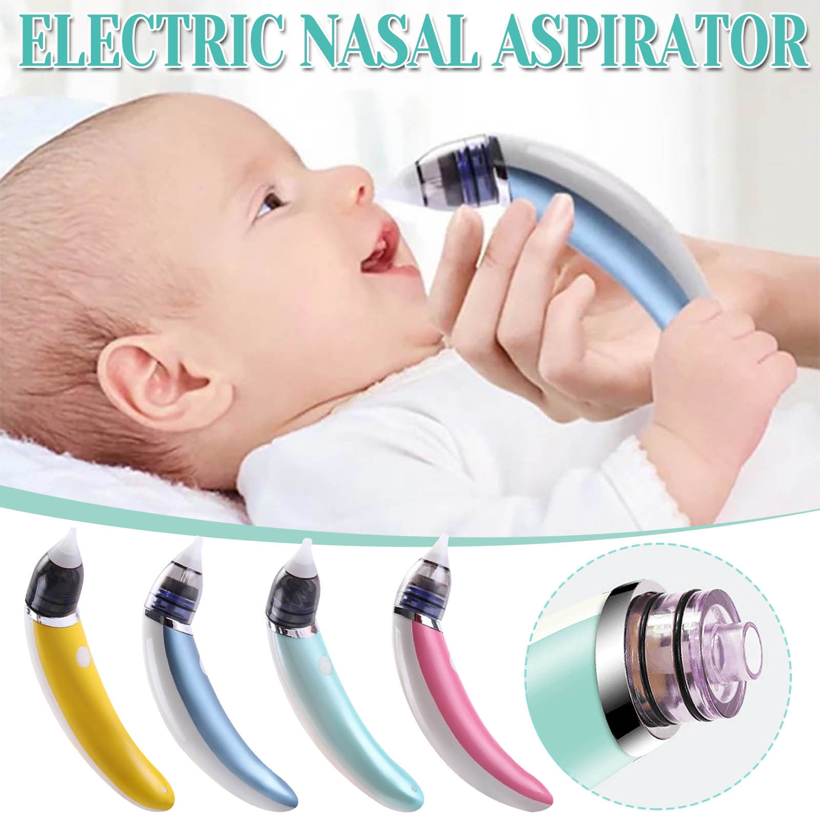 youngster Nasal Aspirator Newborn Snot Cleaner, Soft Silicone Tip, Easy ...