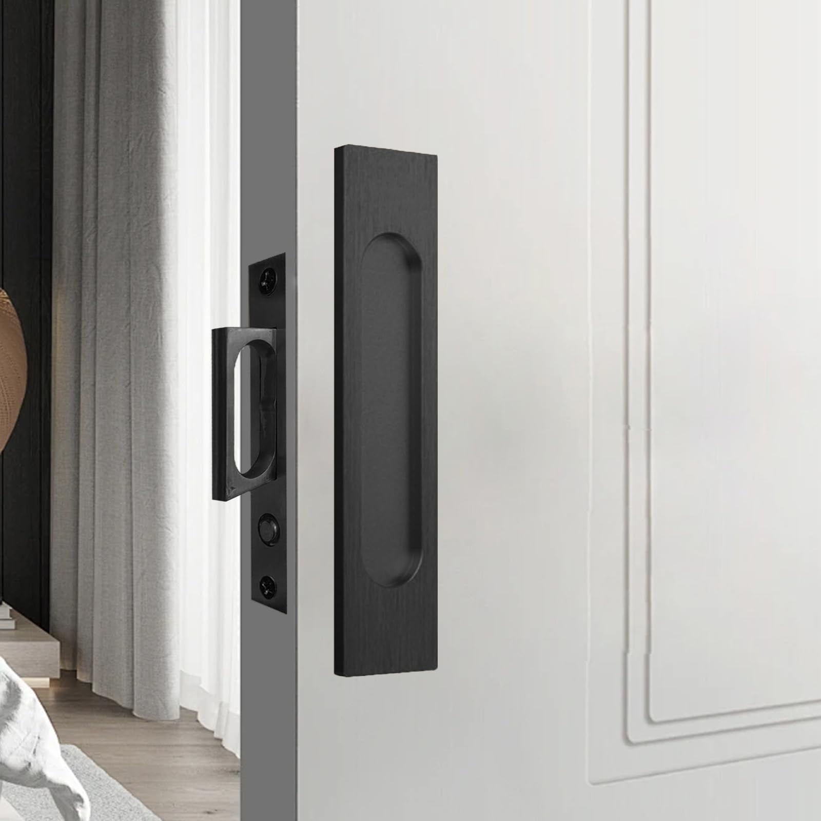 youthua Recessed Finger Flush Pulls with Edge Pull, Sliding Barn Door ...