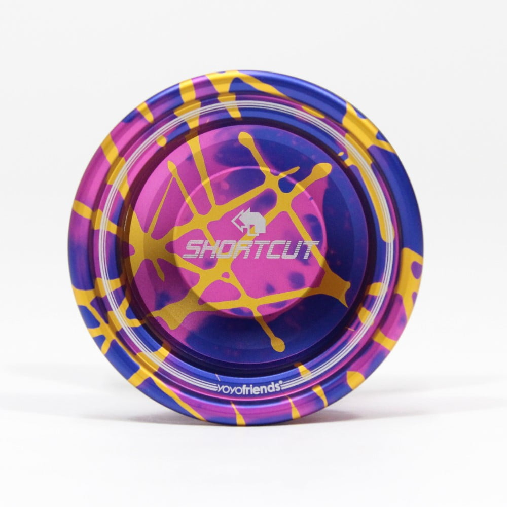 yoyofriends Shortcut Yo-Yo - Mono-Metal YoYo (Blue Pink with Yellow ...