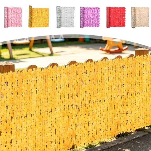 yuHome Artificial Hedge Fence | Expandable Faux Leaf Screen Panel | 19 ...