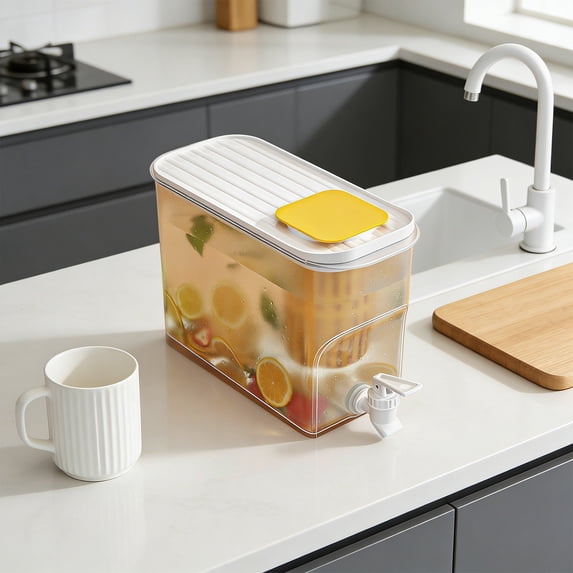yuHome Beverage Dispenser with Spigot | Large Capacity Cold Drink ...