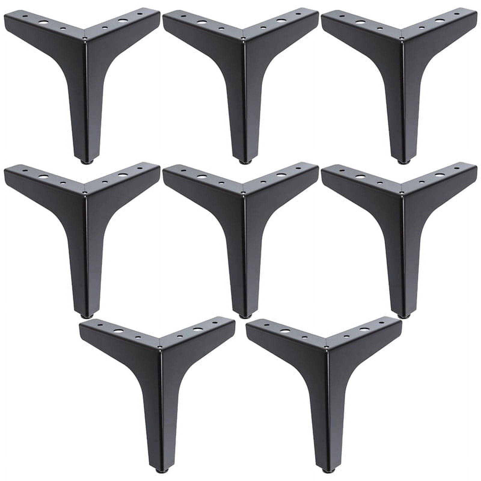 yueXinCh Metal Triangle Sofa Legs for TV Stand, Cabinet, Table, Black ...