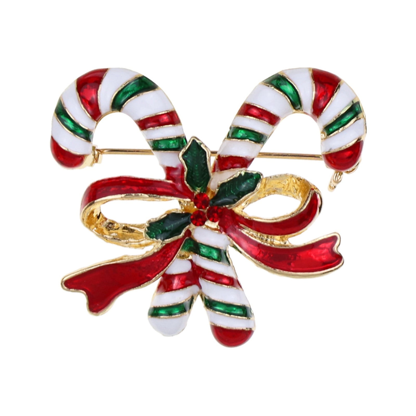 yuehao brooch bells brooch set trees rhinestone style christmas pins ...