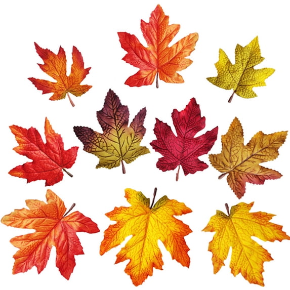 ULTNICE Party Organizers Artificial Maple Leaf Accessories Assorted ...